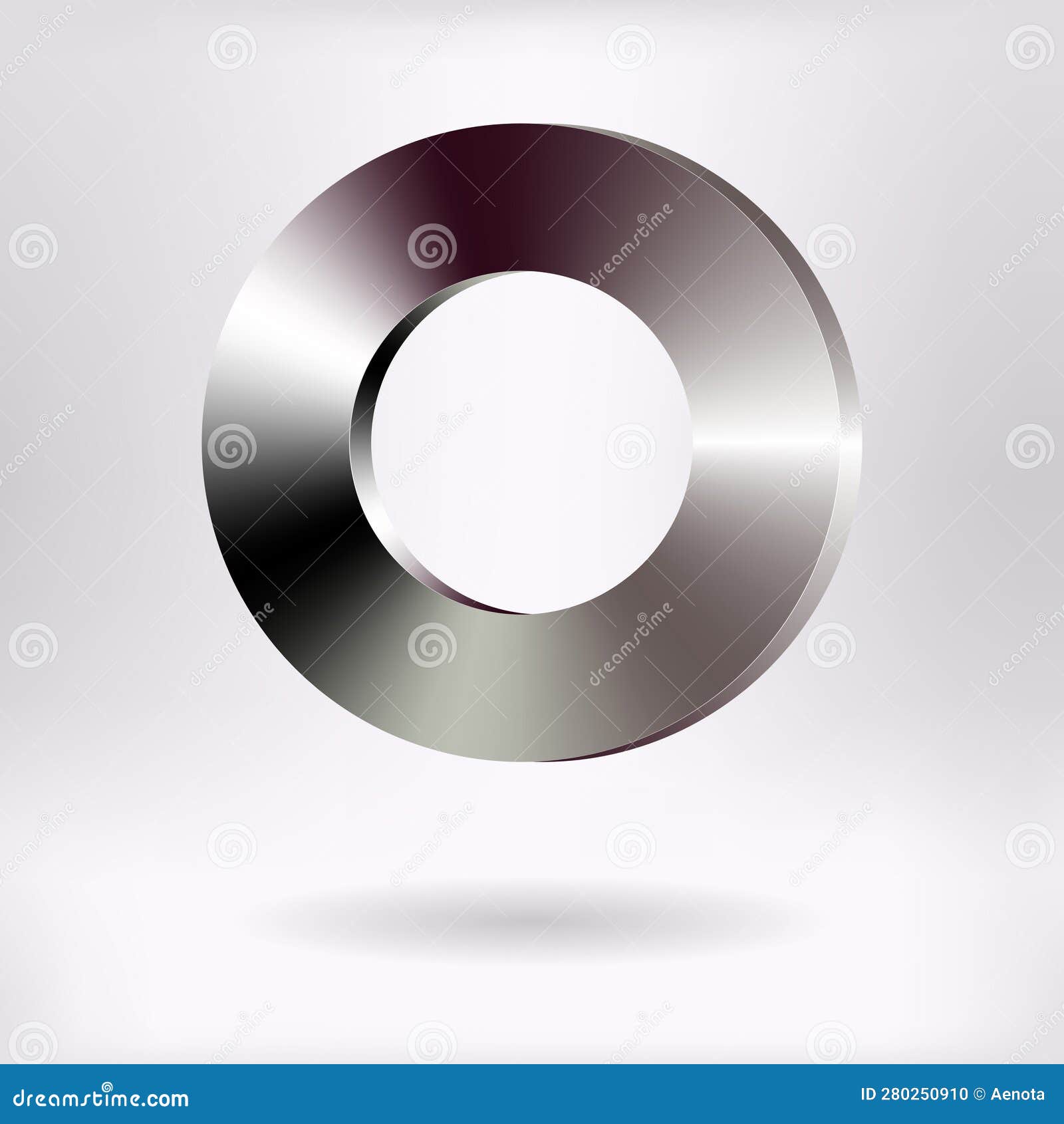 Brushed Metal Ring stock vector. Illustration of faceted - 280250910