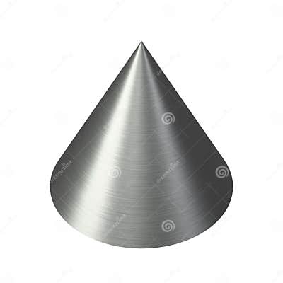 Metal Cone Shiny Brushed Texture Stock Illustration - Illustration of ...