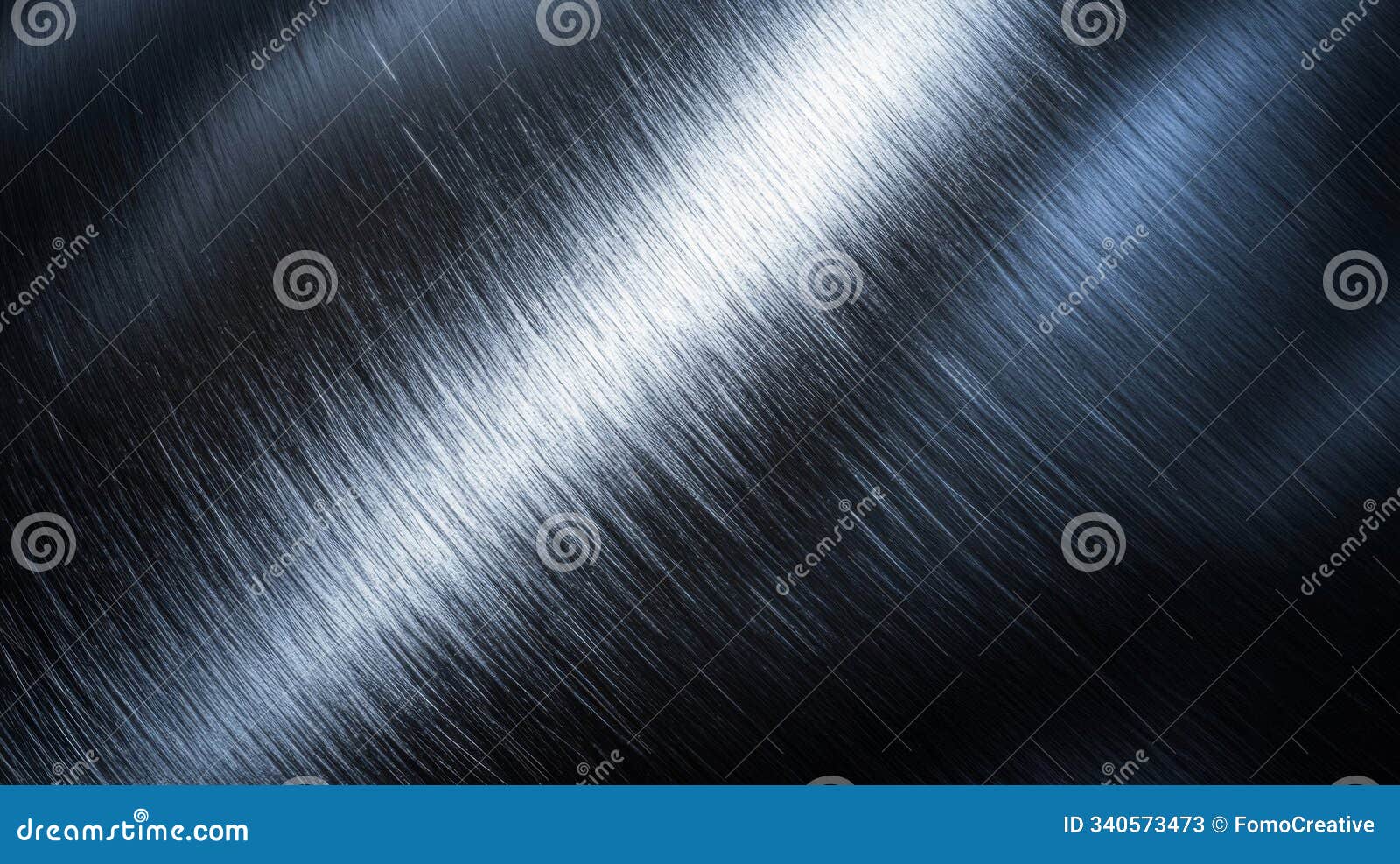 Brushed Metal Surface with Diagonal Light Reflection Stock Illustration ...