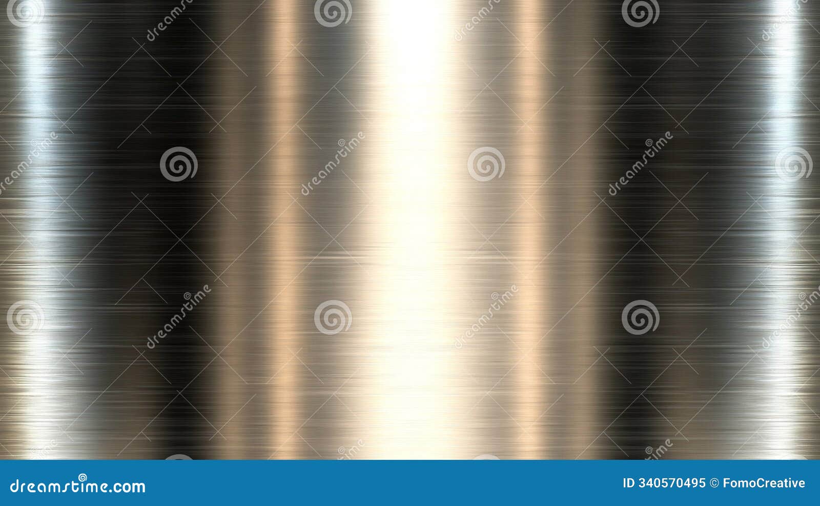 Brushed Metal Surface with Light Reflection Stock Illustration ...