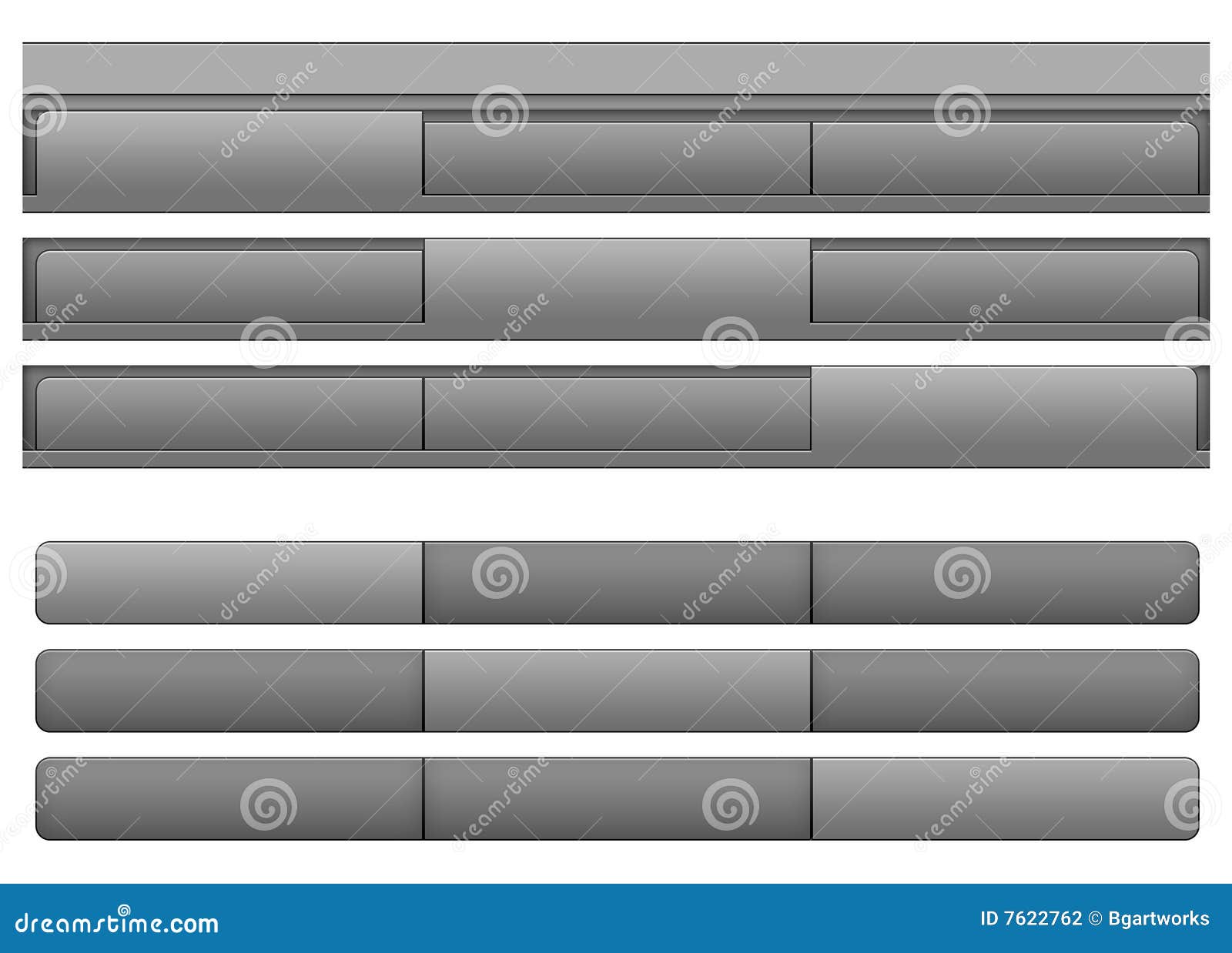 Brushed Metal Tabs stock illustration. Illustration of metal - 7622762
