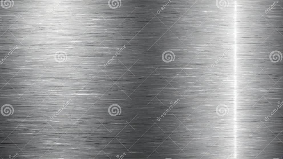 Brushed Metal Texture: Seamless Silver Surface Background Stock Photo ...