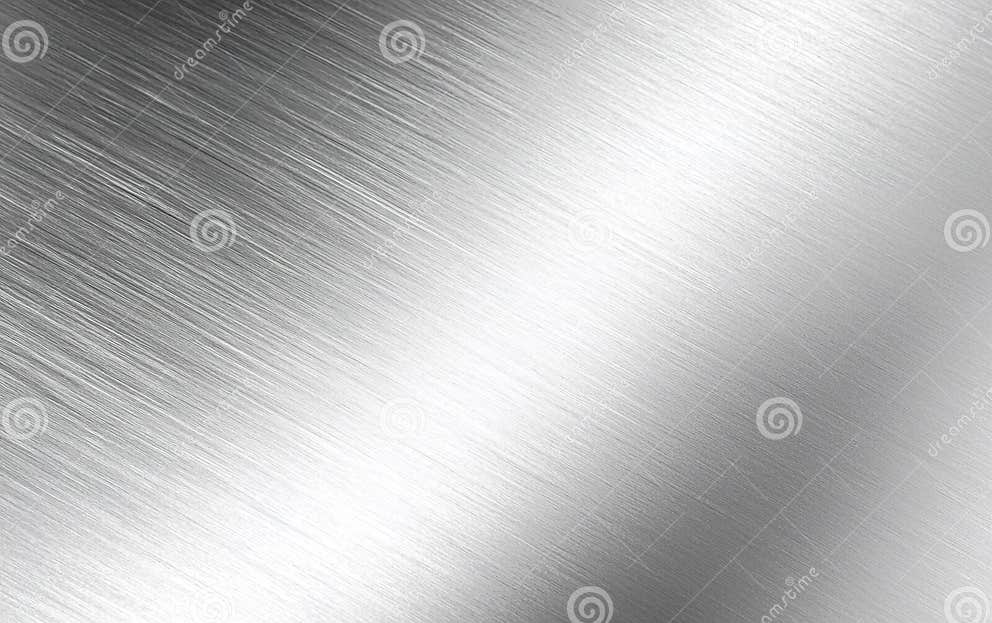 Brushed Metal Texture Showcasing Sleek, Reflective Surface with Subtle Lighting Variations ...