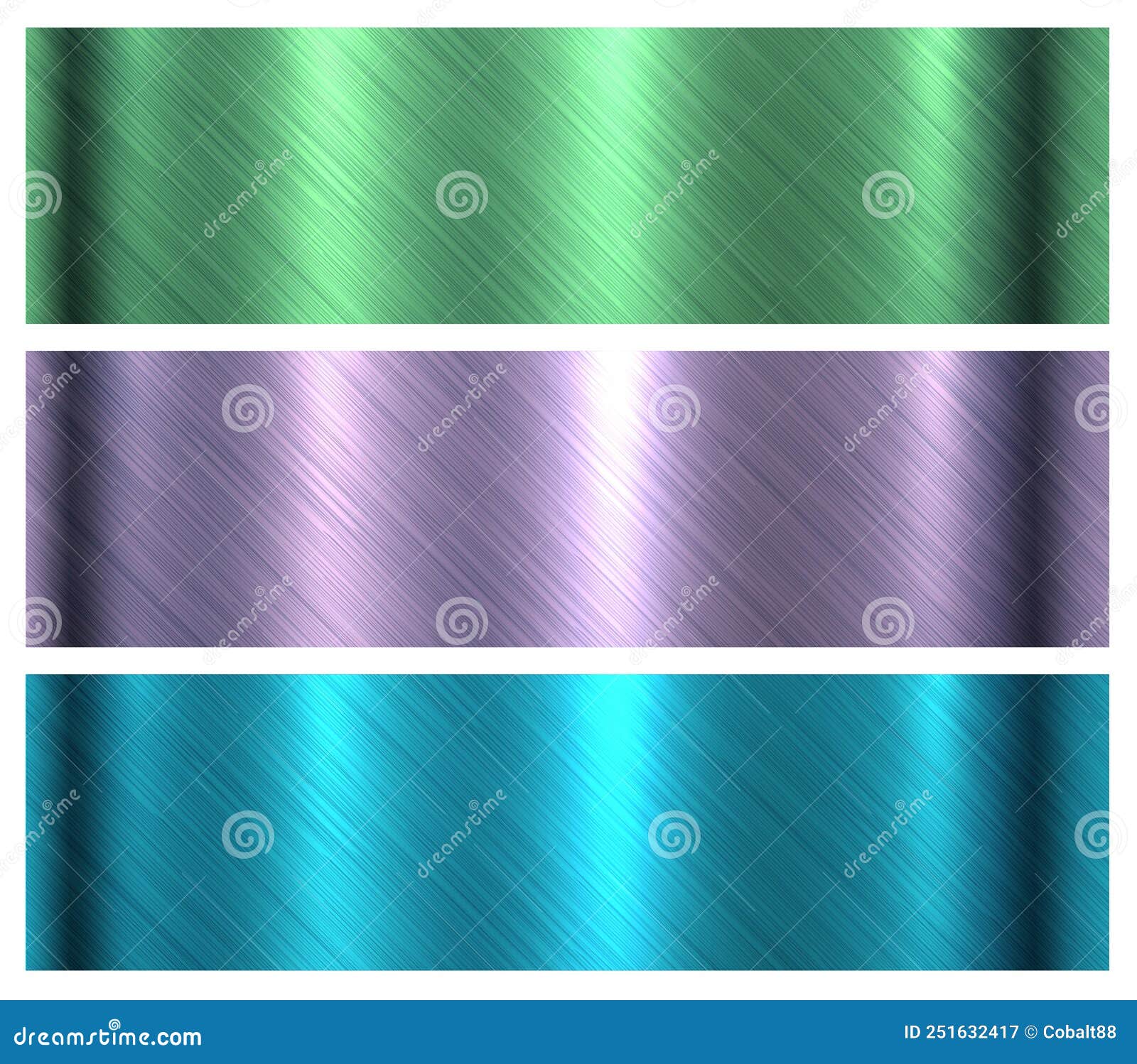 Brushed Metal Textures Multicolored Set, Shiny Metallic Pattern Stock ...
