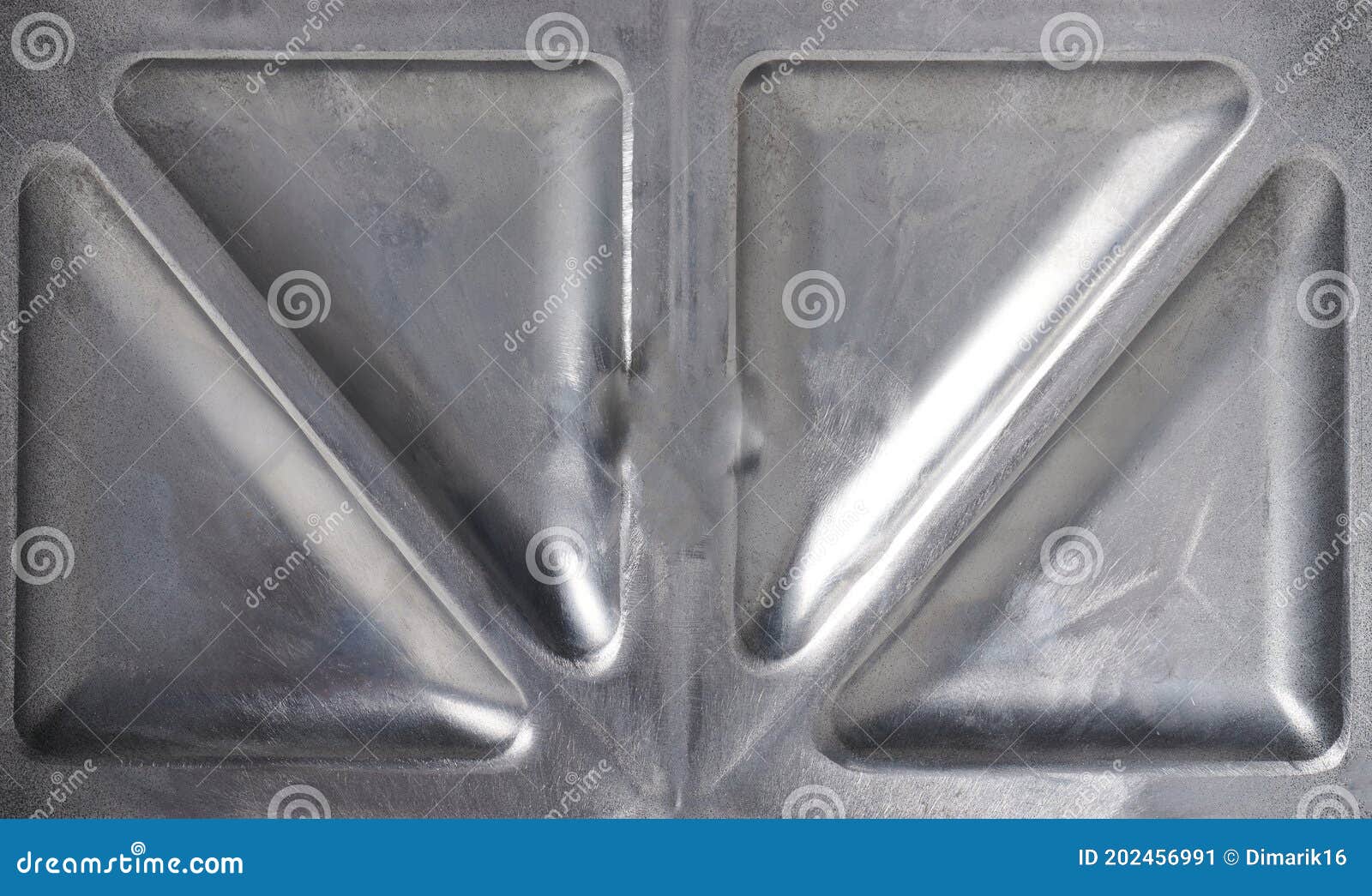 Brushed Metal with Triangle Shape Stock Image - Image of metallic ...