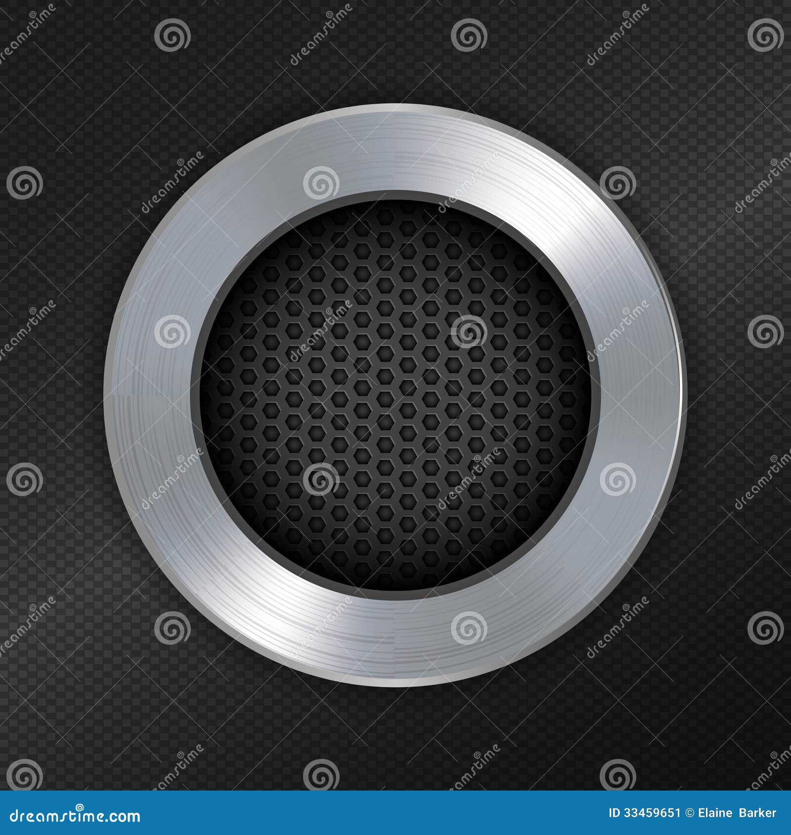 Brushed Metallic and Mesh Circle Border Stock Vector - Illustration of ...