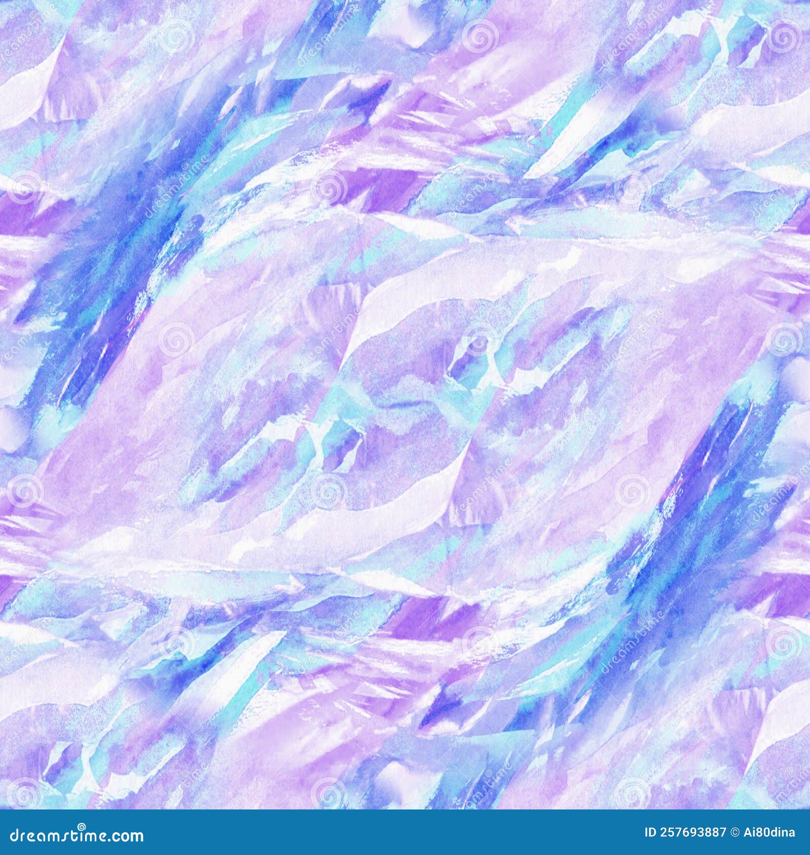 Brushed Pattern. Indigo Abstract Texture. Aquarelle Repeat Background ...