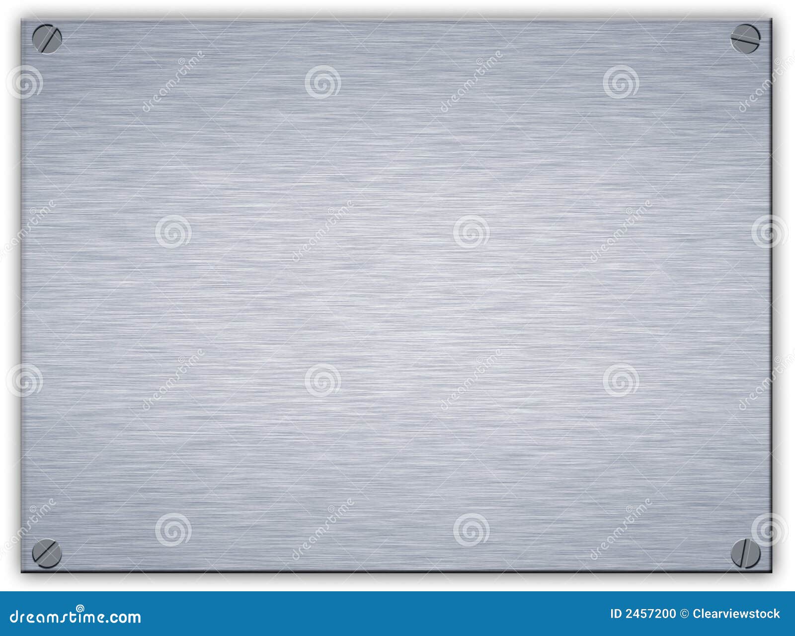 Brushed steel metal plaque stock photo. Image of aluminium - 2457200