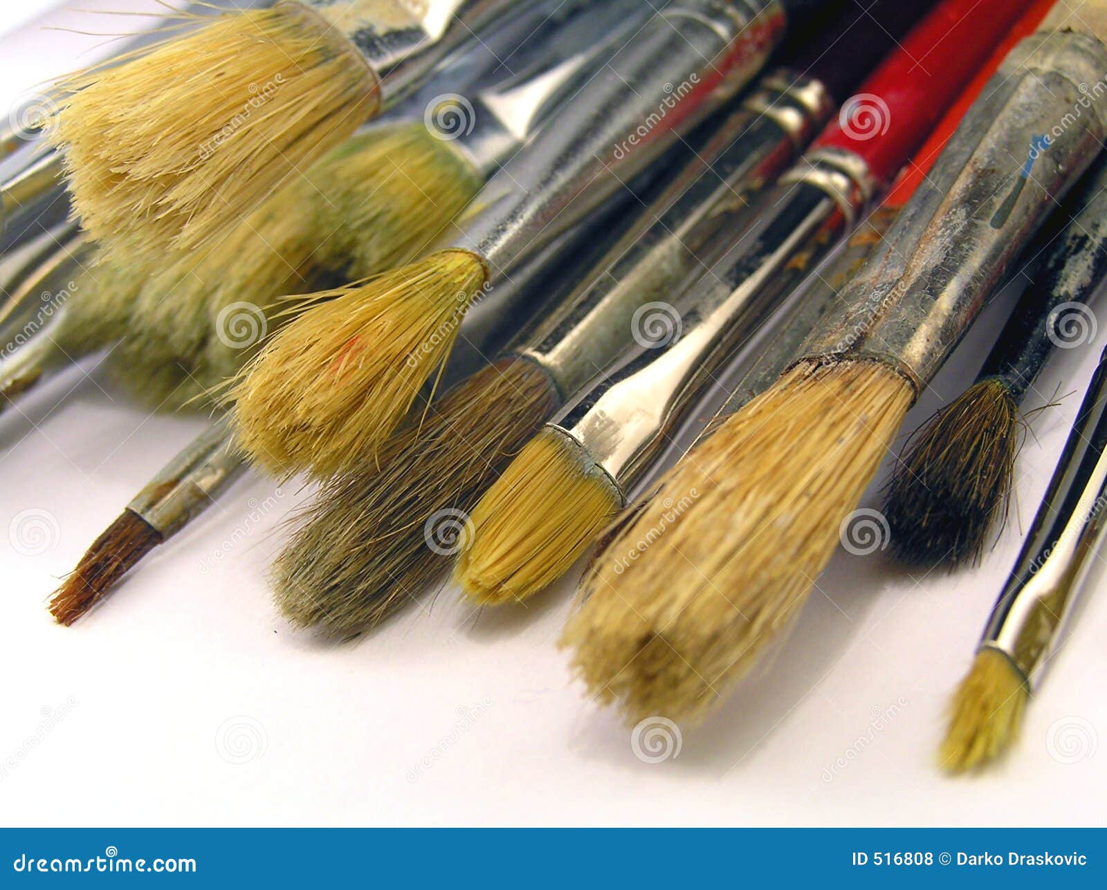 Brushes stock photo. Image of canvas, painting, painter - 516808