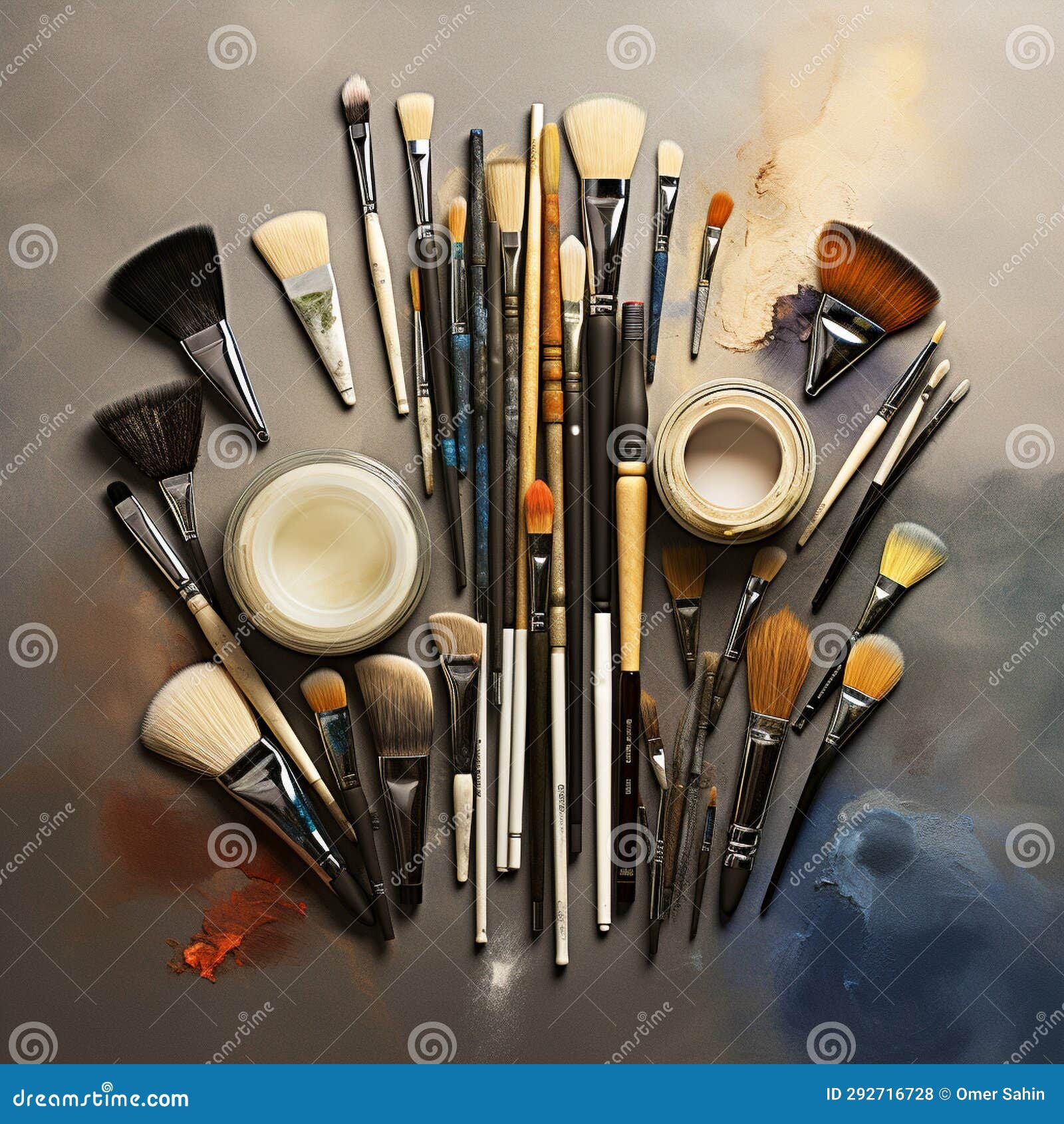 Brushes and Applicators for All Art Forms Stock Photo - Image of world ...
