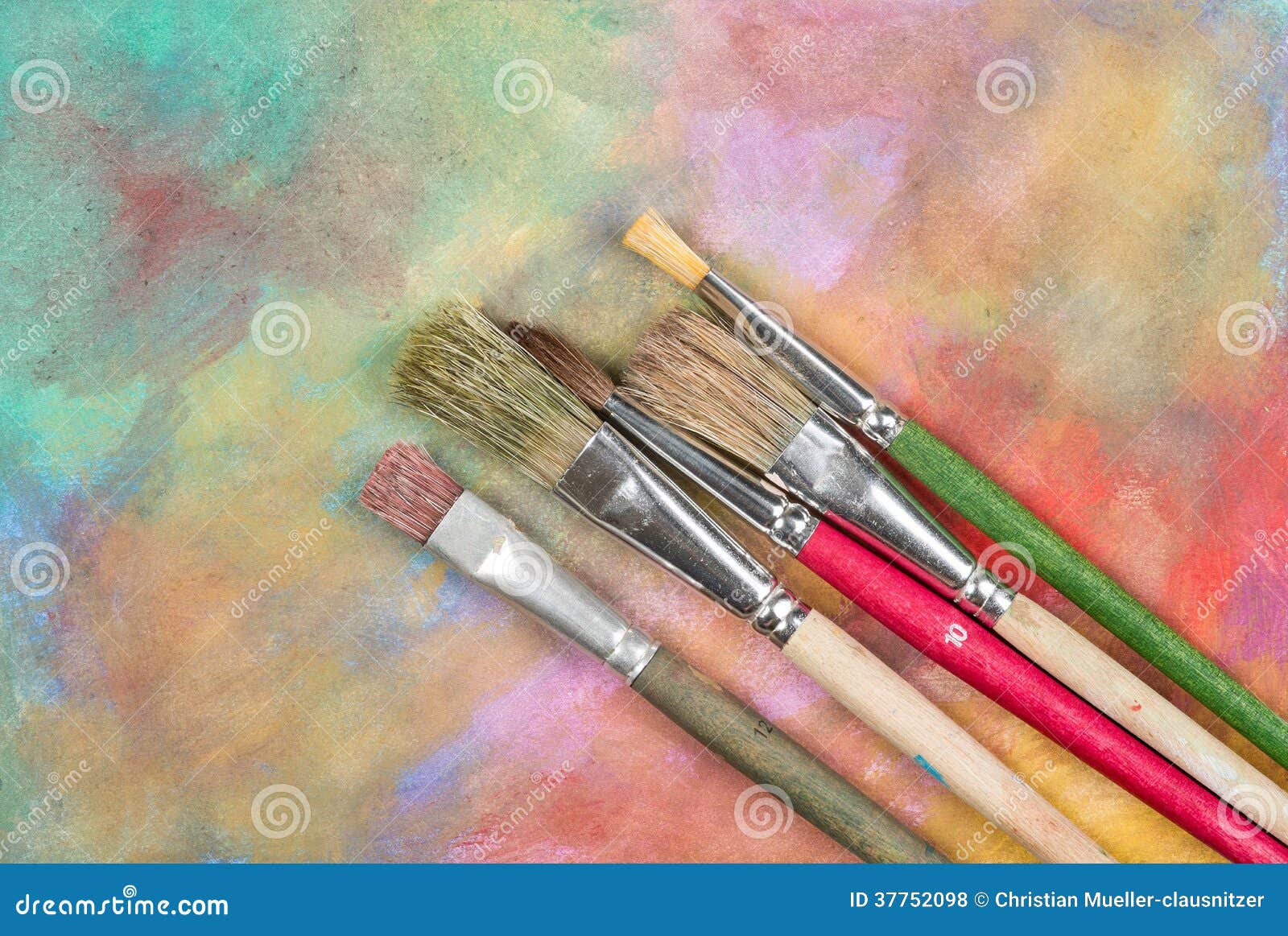 Brushes on a canvas stock photo. Image of purple, brushes - 37752098