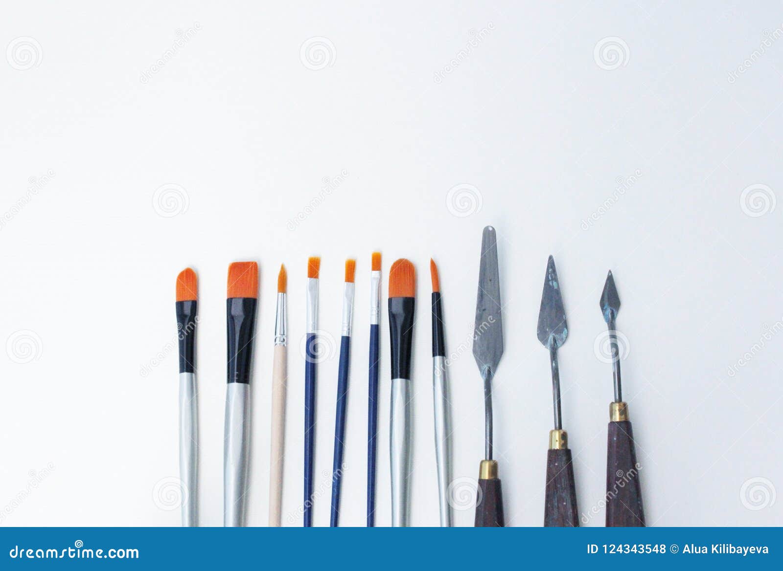 Set of the Colourful Tools on the White Background Stock Photo - Image ...