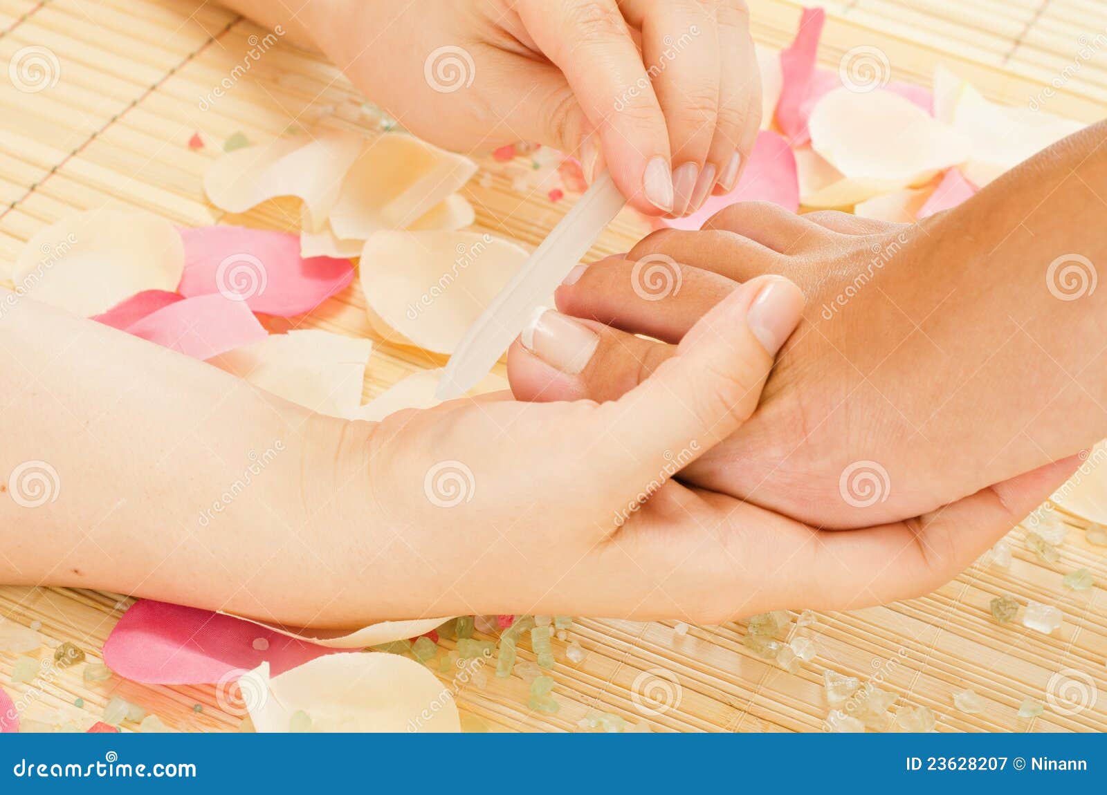 Brushing fingernails stock image. Image of care, brush - 23628207