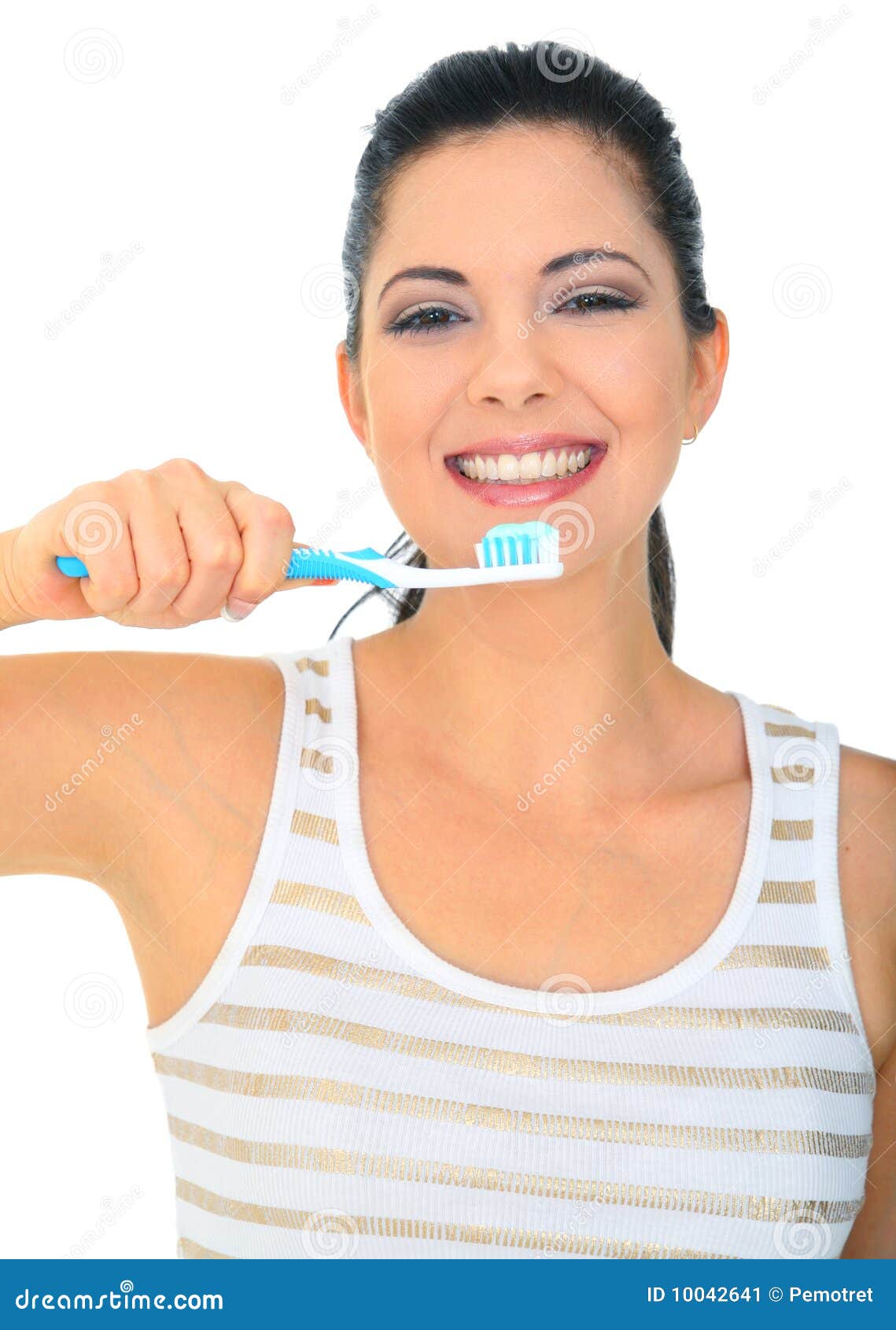 Brushing Teeth stock image. Image of expression, mother - 10042641