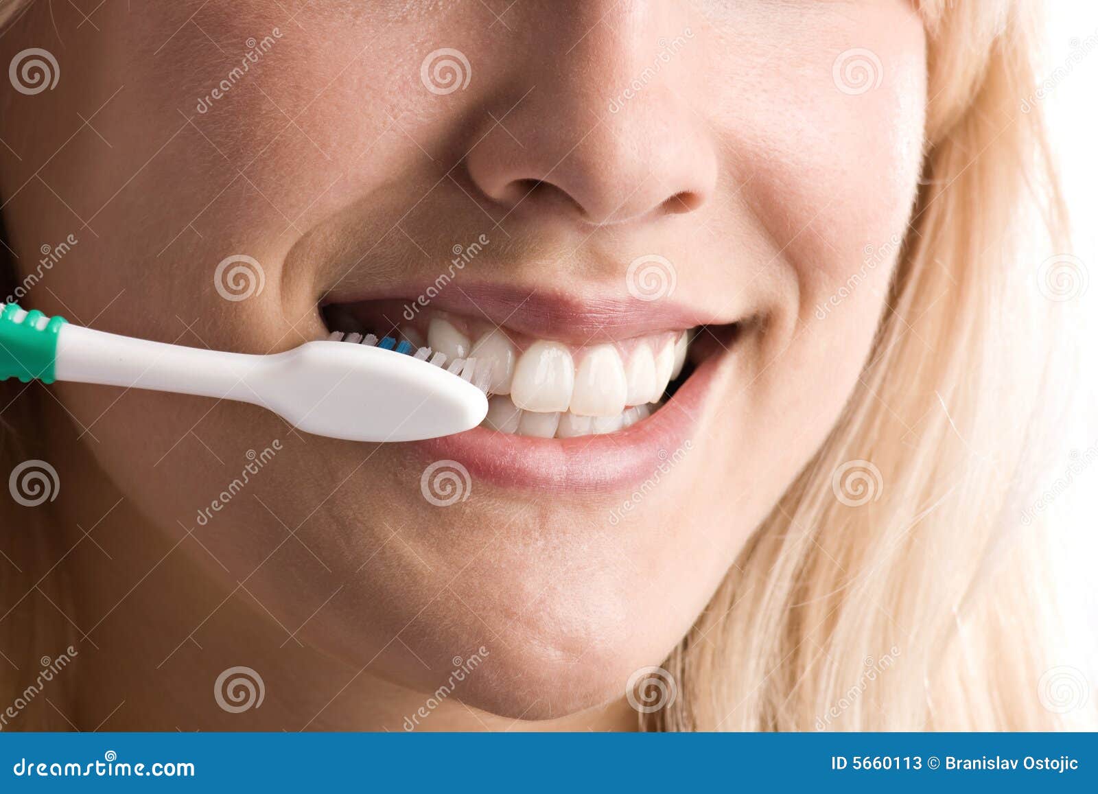 Brushing teeth stock image. Image of refreshment, smile - 5660113