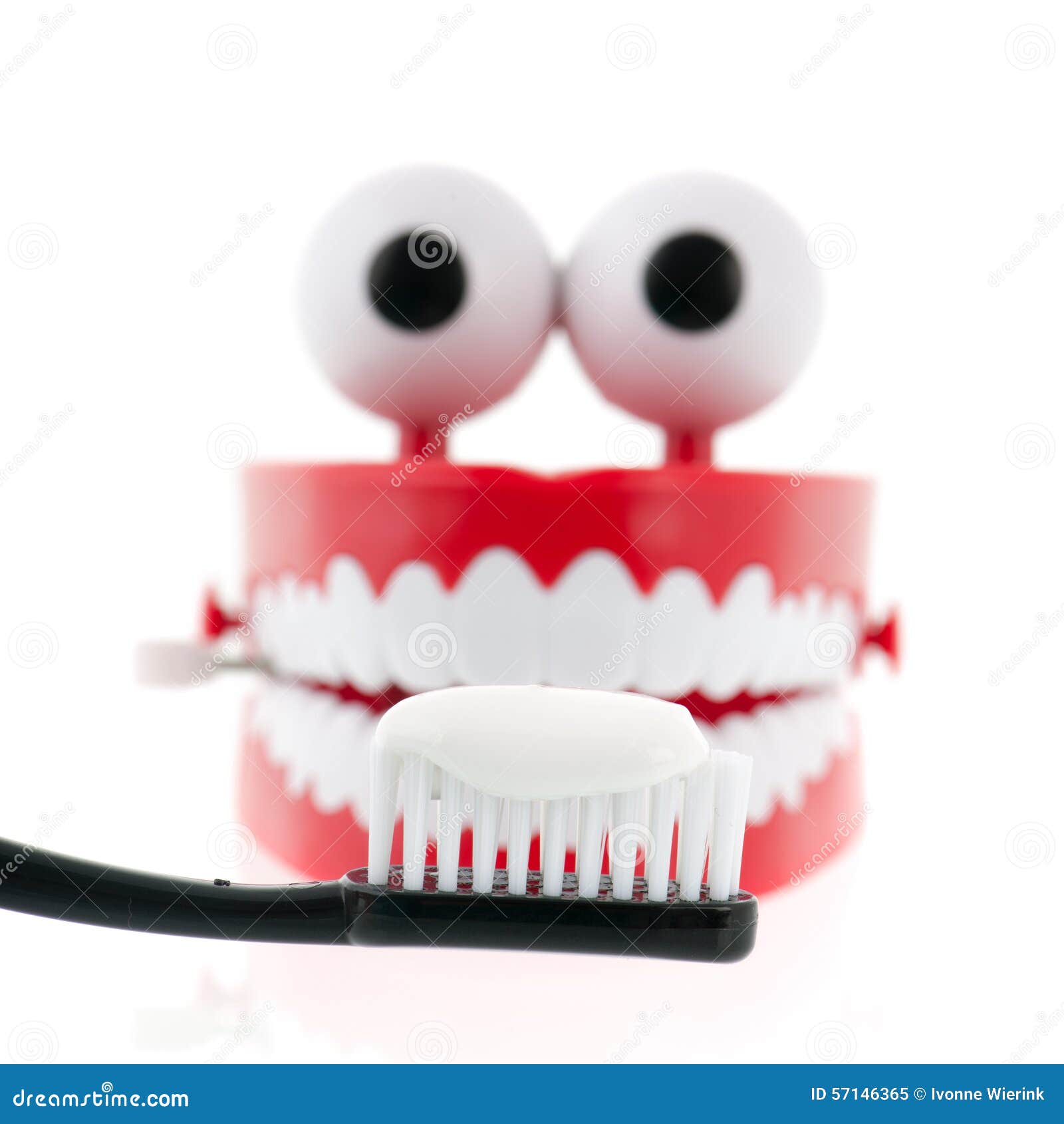 Brushing teeth stock image. Image of white, studio, background - 57146365