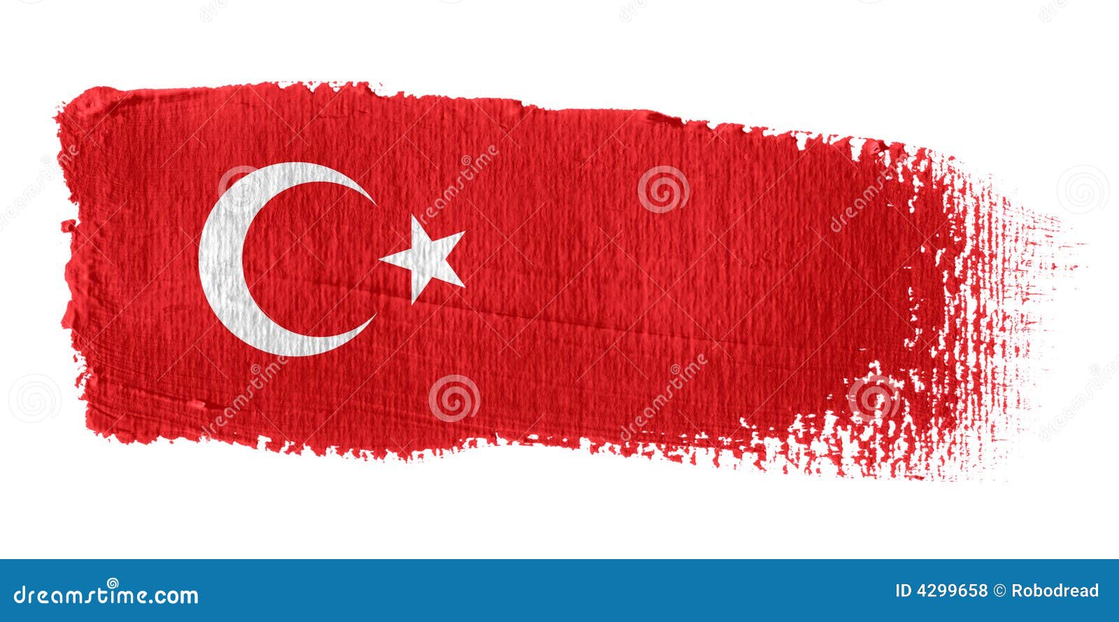 Brushstroke Flag Turkey stock illustration. Illustration of middle ...