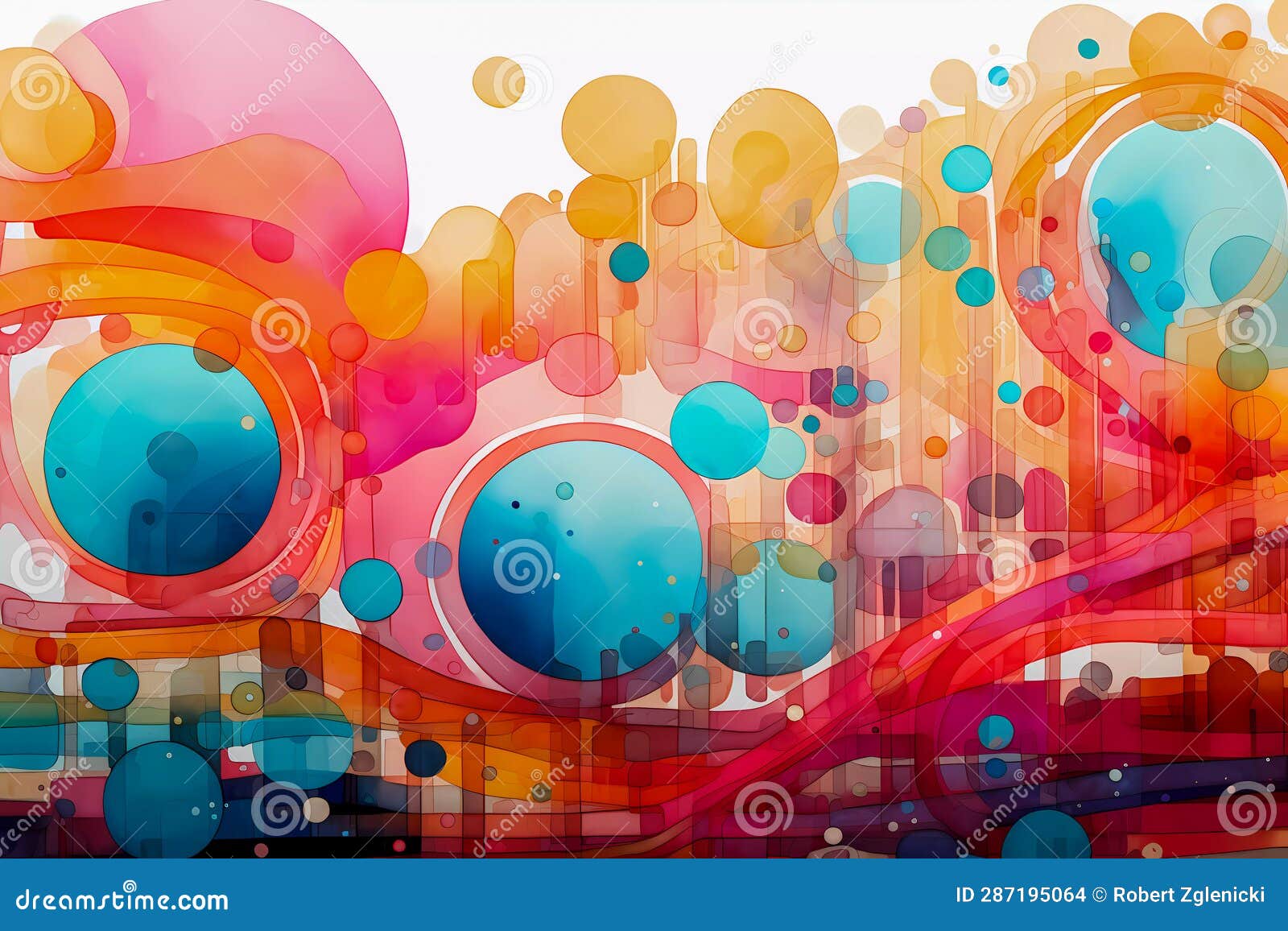 Brushstrokes and Colorful Lines: Watercolor and Crayon Blend Pattern ...