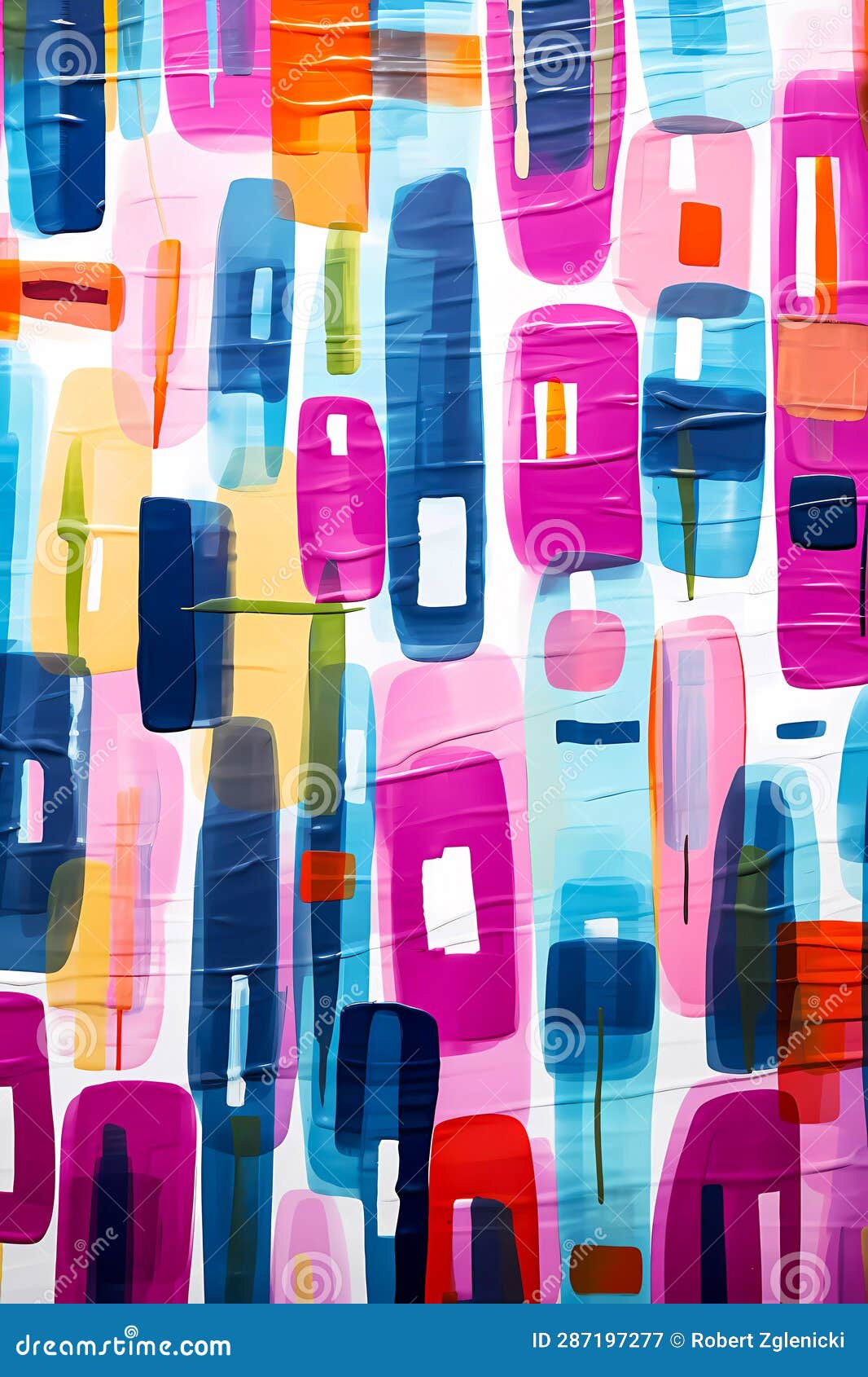 Brushstrokes and Colorful Lines: Watercolor and Crayon Blend Pattern ...