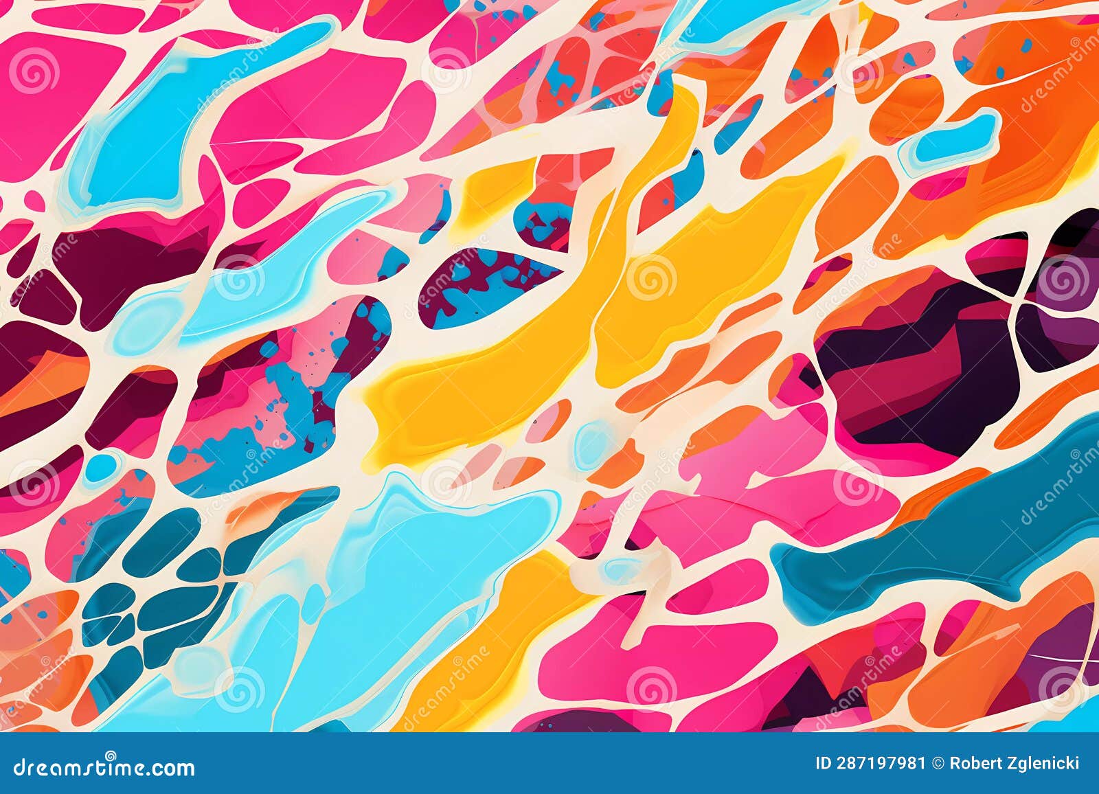 Brushstrokes and Colorful Lines: Watercolor and Crayon Blend Pattern ...