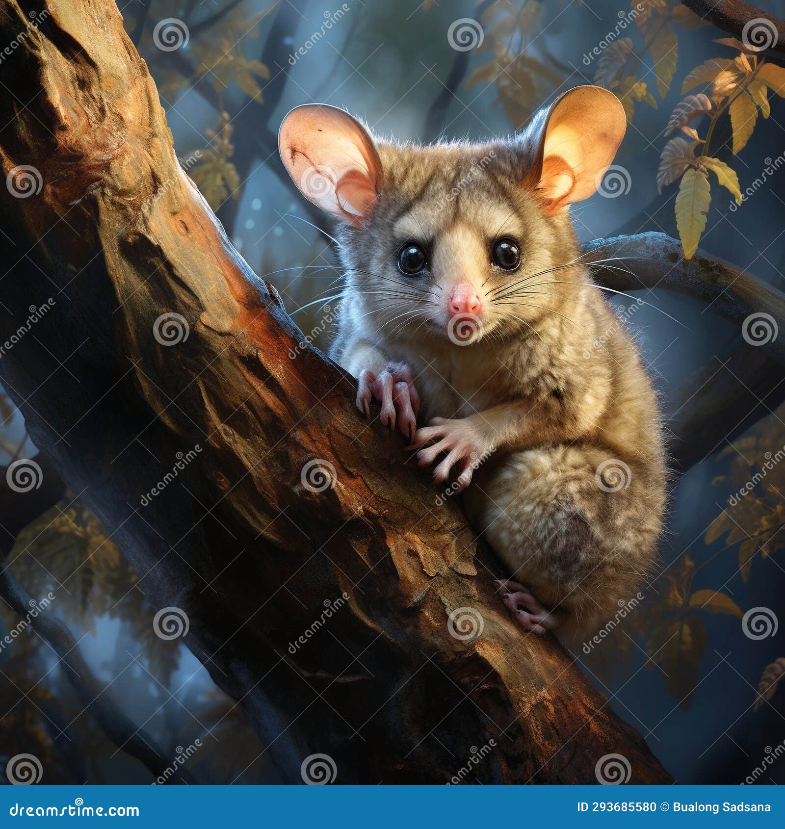 Australian Brushtail Possum On A Branch Royalty-Free Stock Photography ...