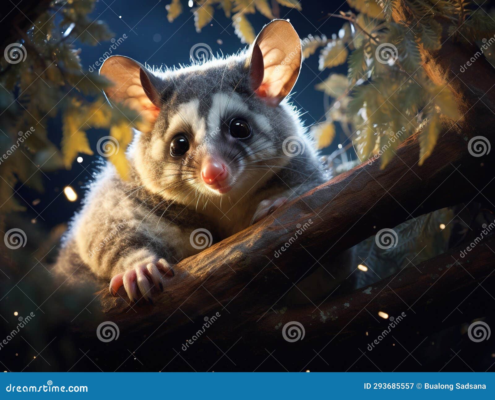 Brushtail Possum stock illustration. Illustration of wildlife - 293685557