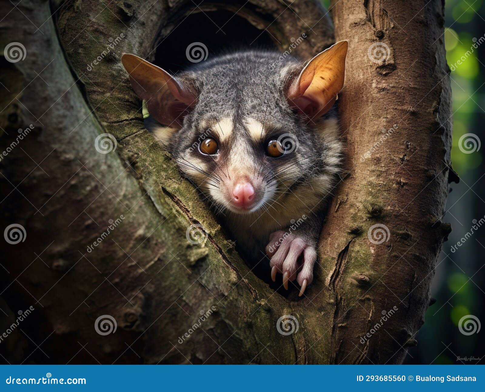 Ai Generated Illustration Wildlife Concept of Brushtail Possum Stock ...