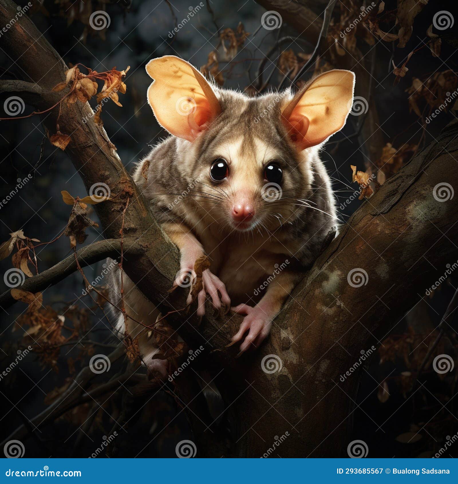 Ai Generated Illustration Wildlife Concept of Brushtail Possum Stock ...