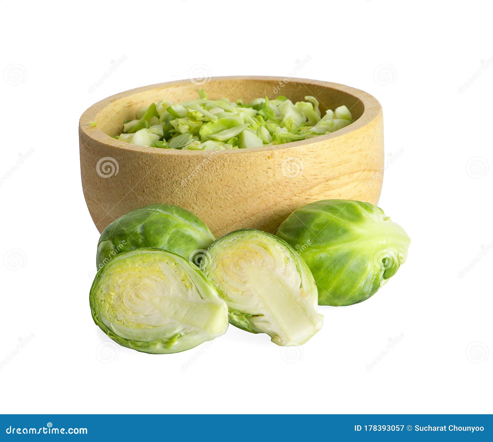 Brussel Sprouts Vegetable An Isolated On White Background Stock Image ...