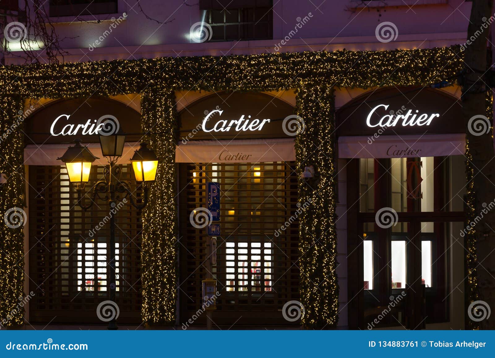 Brussels, Brussels/belgium - 13 12 18: Cartier Store Sign in Brussels ...