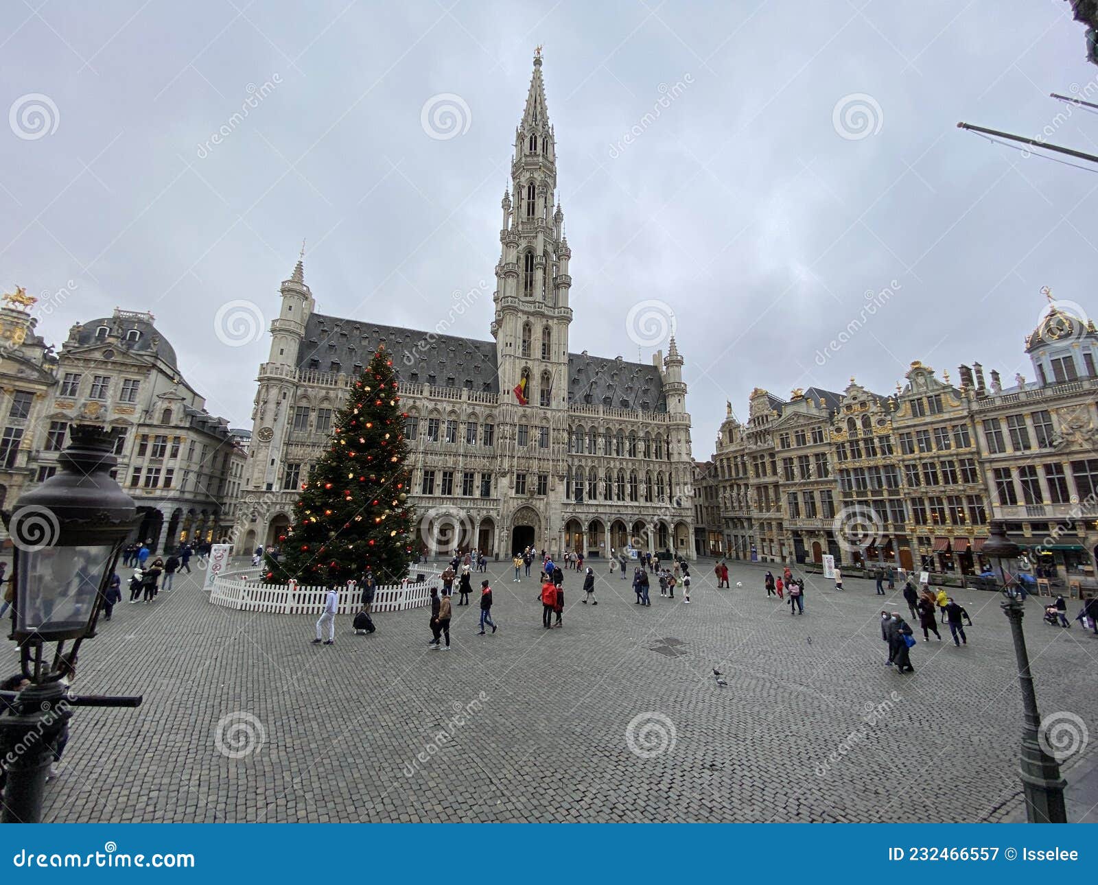 Brussels, Belgium, 29 December, 2020, Grand-place of Brussels Editorial ...