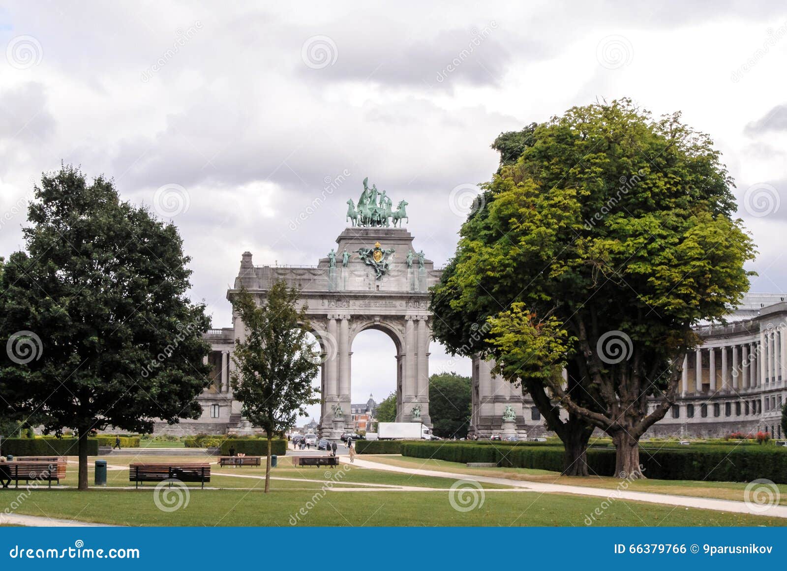BRUSSELS, BELGIUM, Jubelpark,, Triumphal Arch Stock Photo - Image of ...