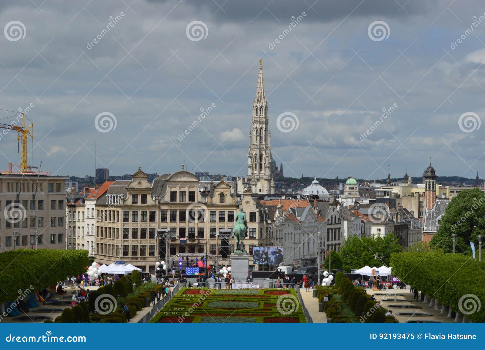 Brussels in Belgium stock image. Image of travel, cinquantenaire - 92193475
