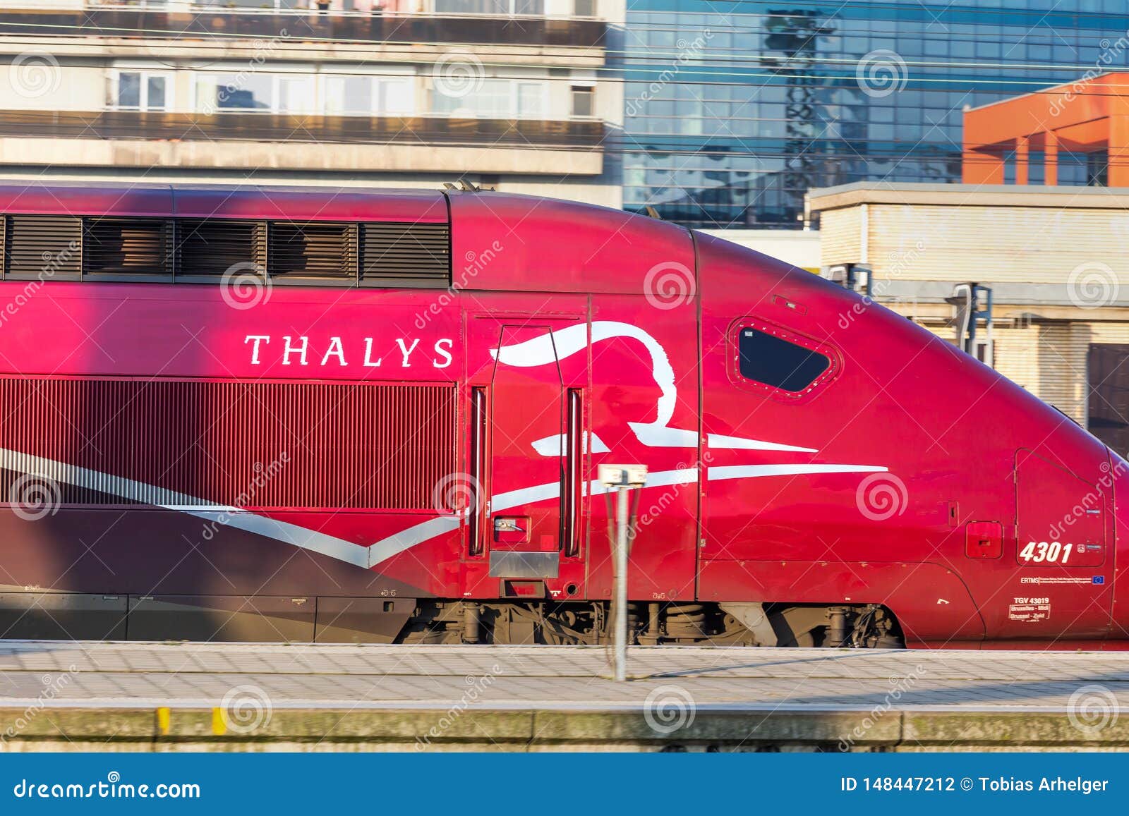 Thalys Train in Brussels Belgium Editorial Photography - Image of ...