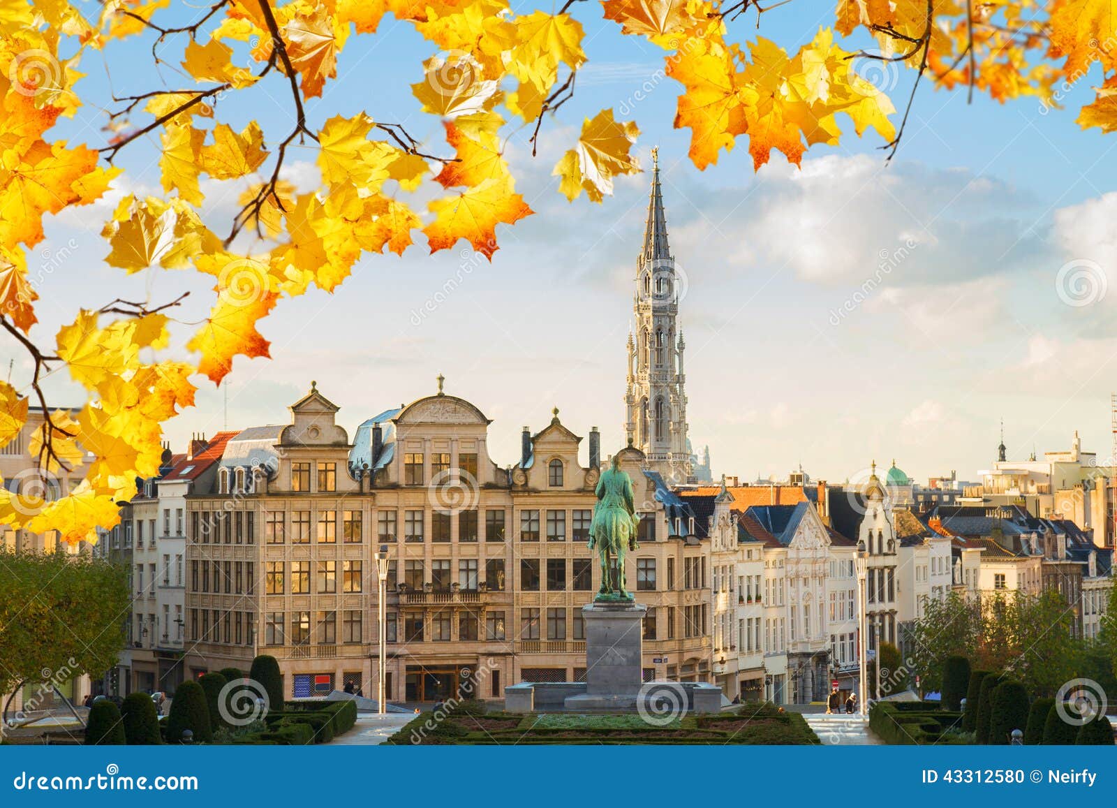Brussels cityscape stock photo. Image of historic, historical - 43312580