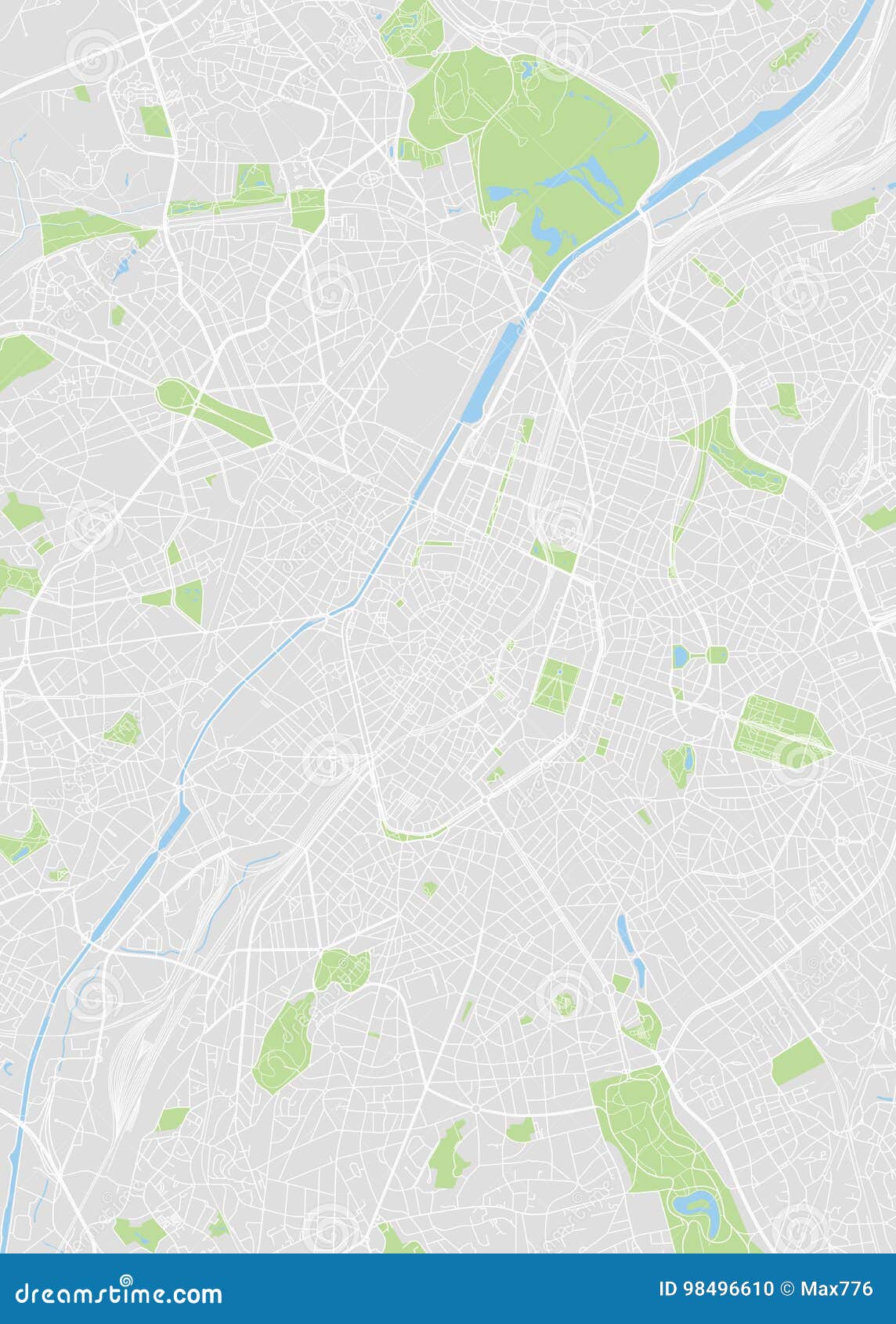 Brussels Color Vector City Map Stock Vector - Illustration of ixelles ...