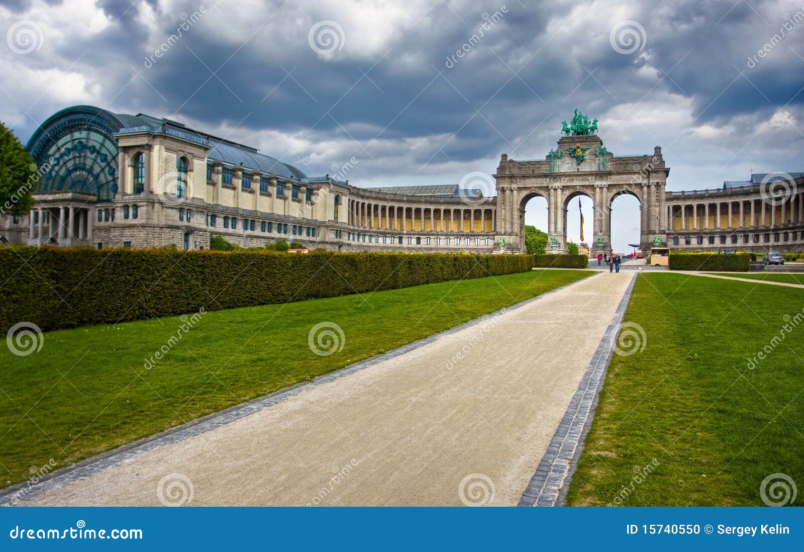 Brussels. Famous Triumphal Arch Stock Photo - Image of belgium, belgian ...