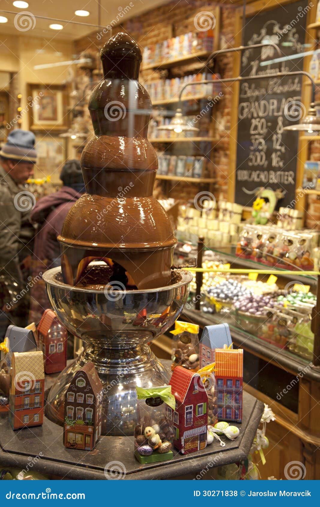 Brussels chocolate market editorial stock photo. Image of architecture ...