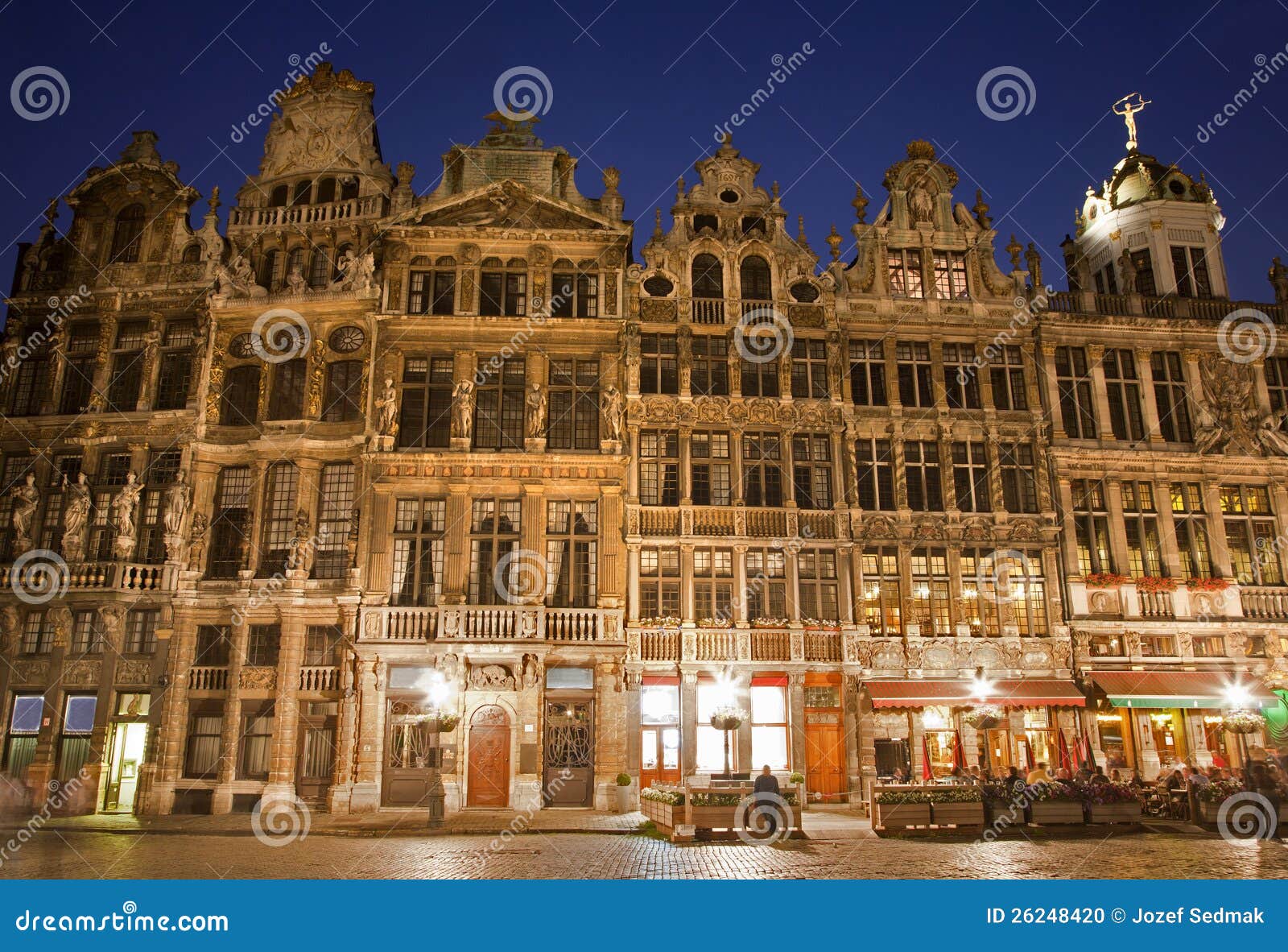 Brussels - the Main Square - Grote Markt Stock Photo - Image of famous ...