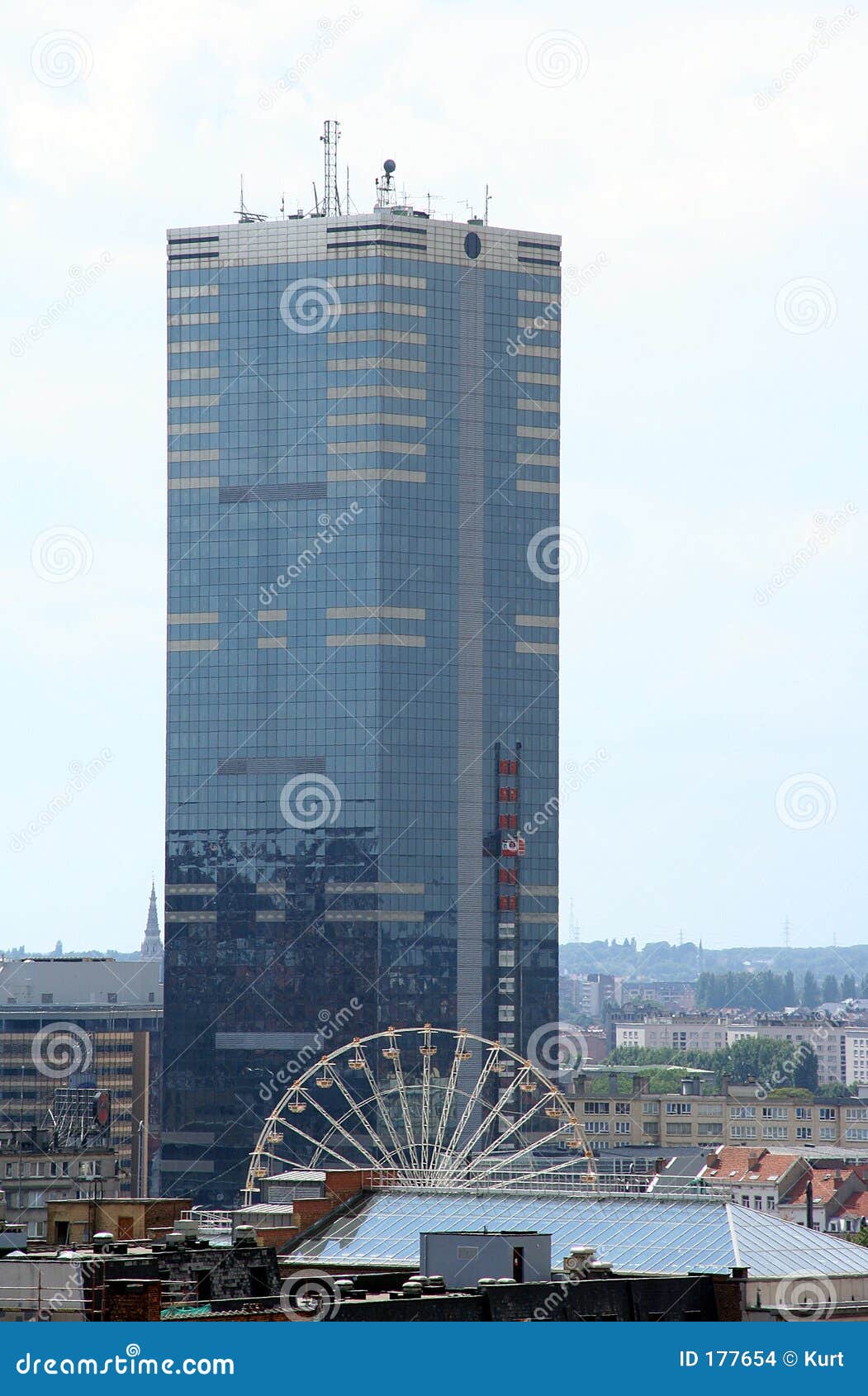 Brussels-office tower stock photo. Image of tower, cityscape - 177654