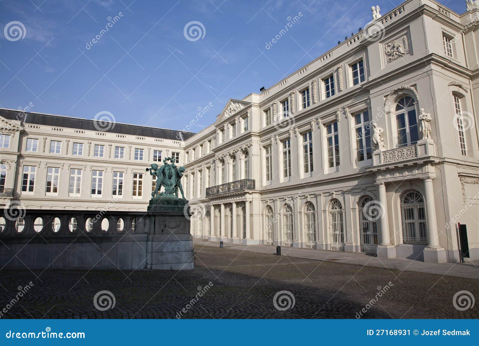 Brussels - Old Part of Belgian National Library Stock Image - Image of ...