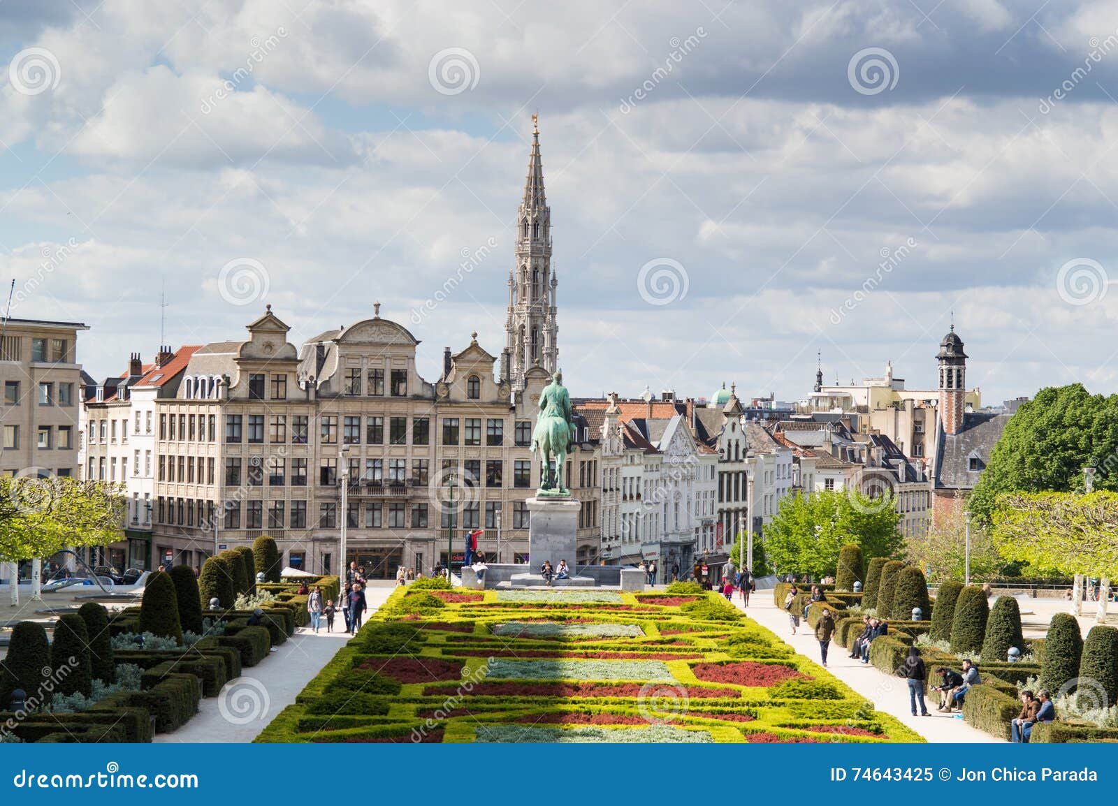 Brussels skyline editorial image. Image of beautiful - 74643425