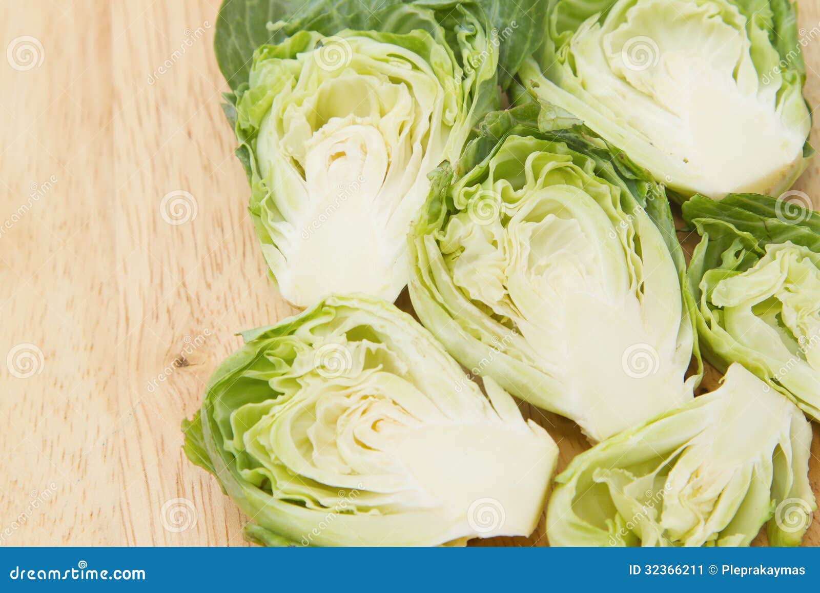 Brussels sprouts sliceon stock image. Image of nature - 32366211