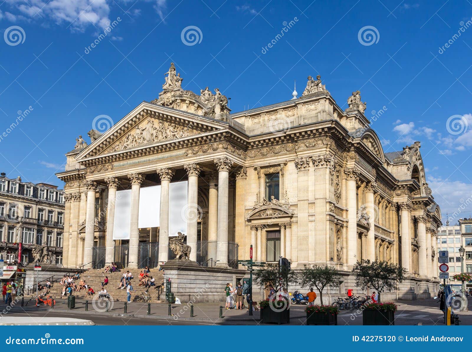 Brussels Stock Exchange Building, Belgium Editorial Image - Image of ...