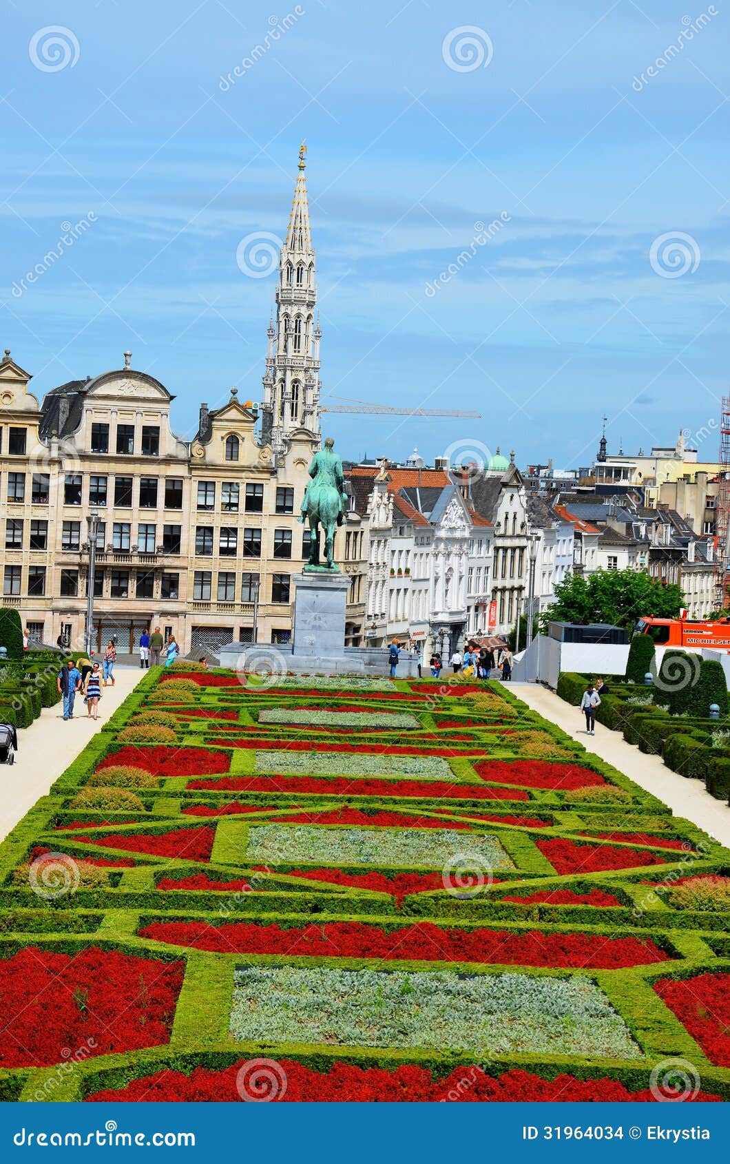 Brussels in summer editorial stock image. Image of abstract - 31964034