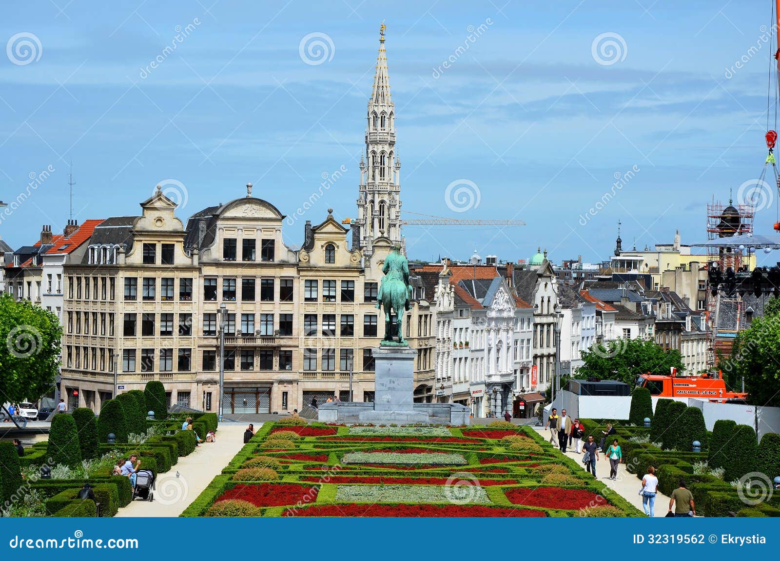 Brussels in summer editorial photography. Image of abstract - 32319562