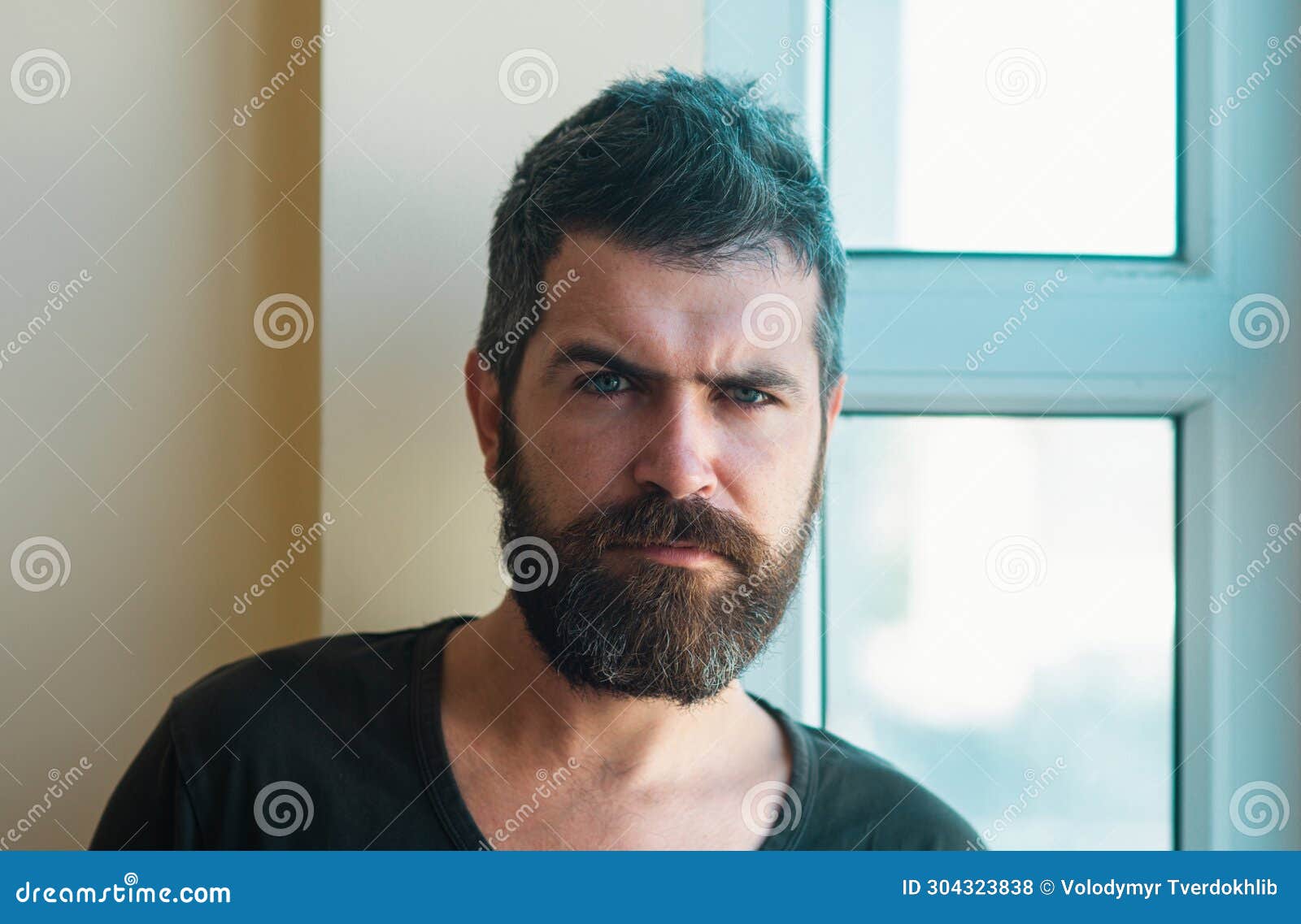 Brutal Angry Gang Bearded Man Lifestyle, Serious Handsome Guy. Stock ... Brutal Angry Gang Bearded Man Lifestyle, Serious Handsome Guy. Stock ...