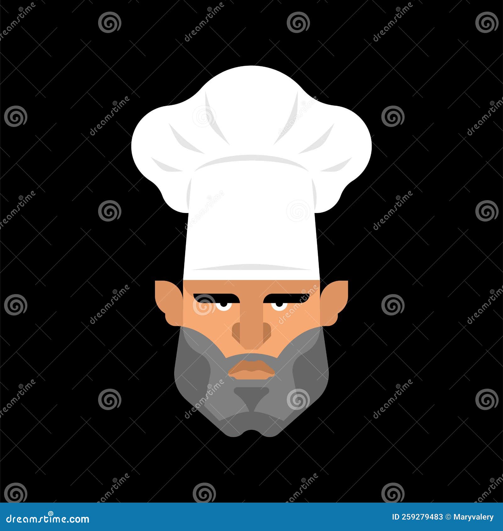 Chef Face Mascot Cartoon Vector | CartoonDealer.com #36104687