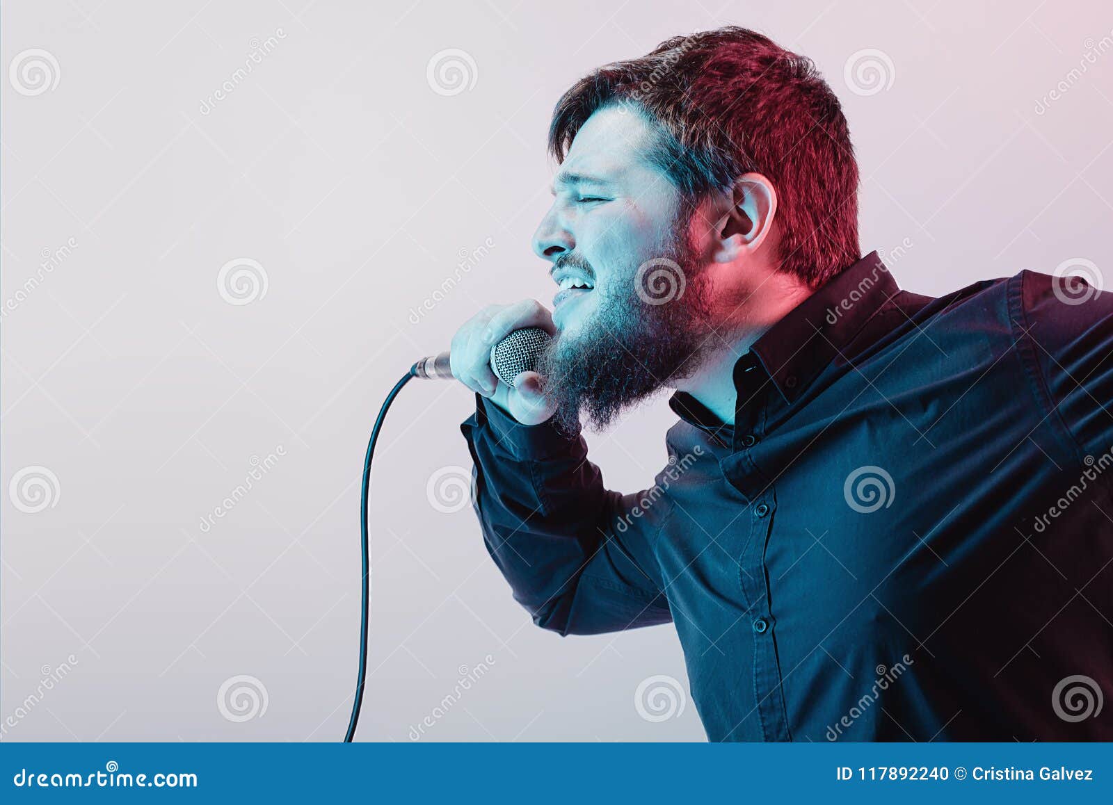 Brutal Color Singer Performance Stock Photo - Image of artist, concert ...