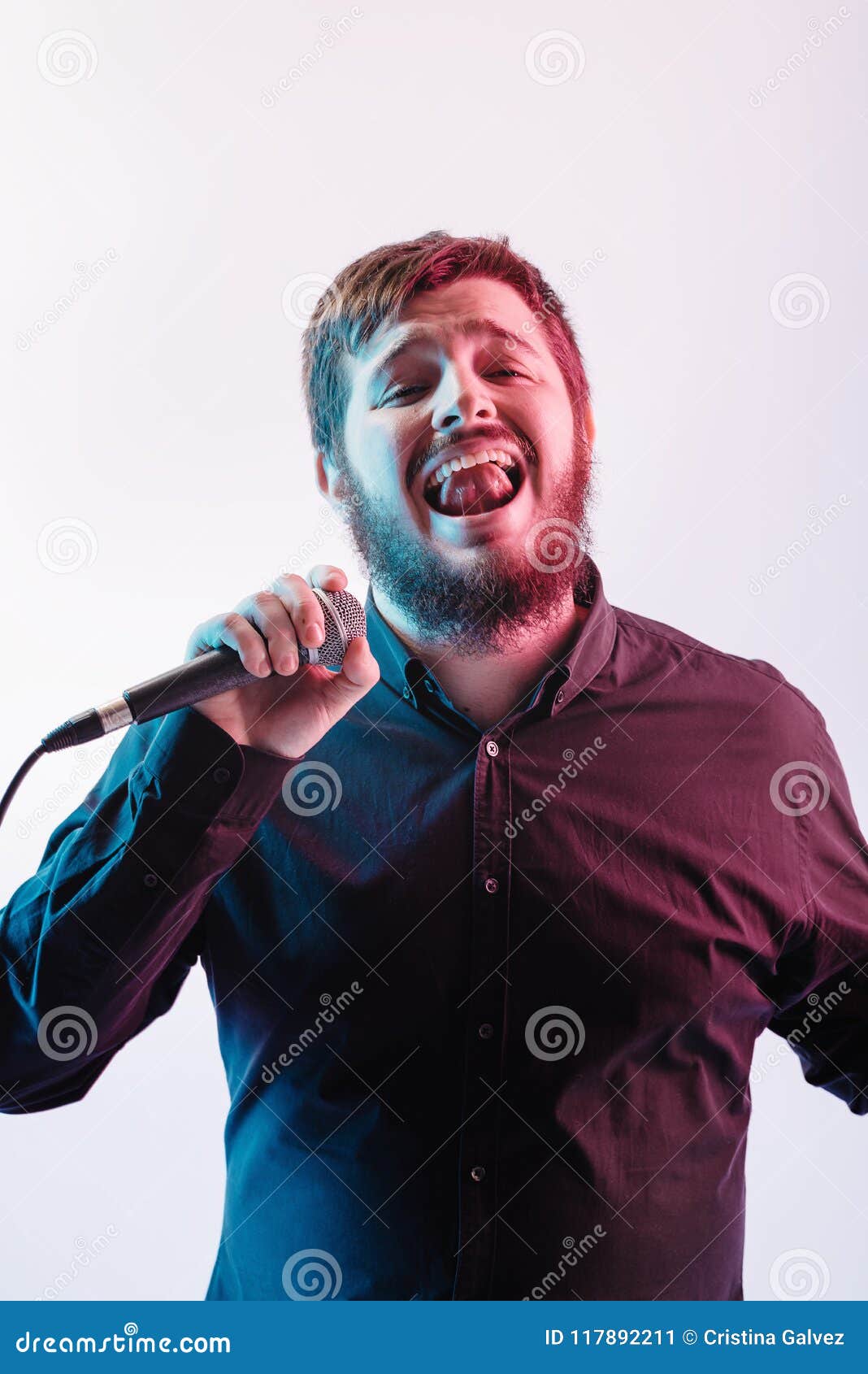 Brutal Color Singer Performance Stock Image - Image of jacket, male ...
